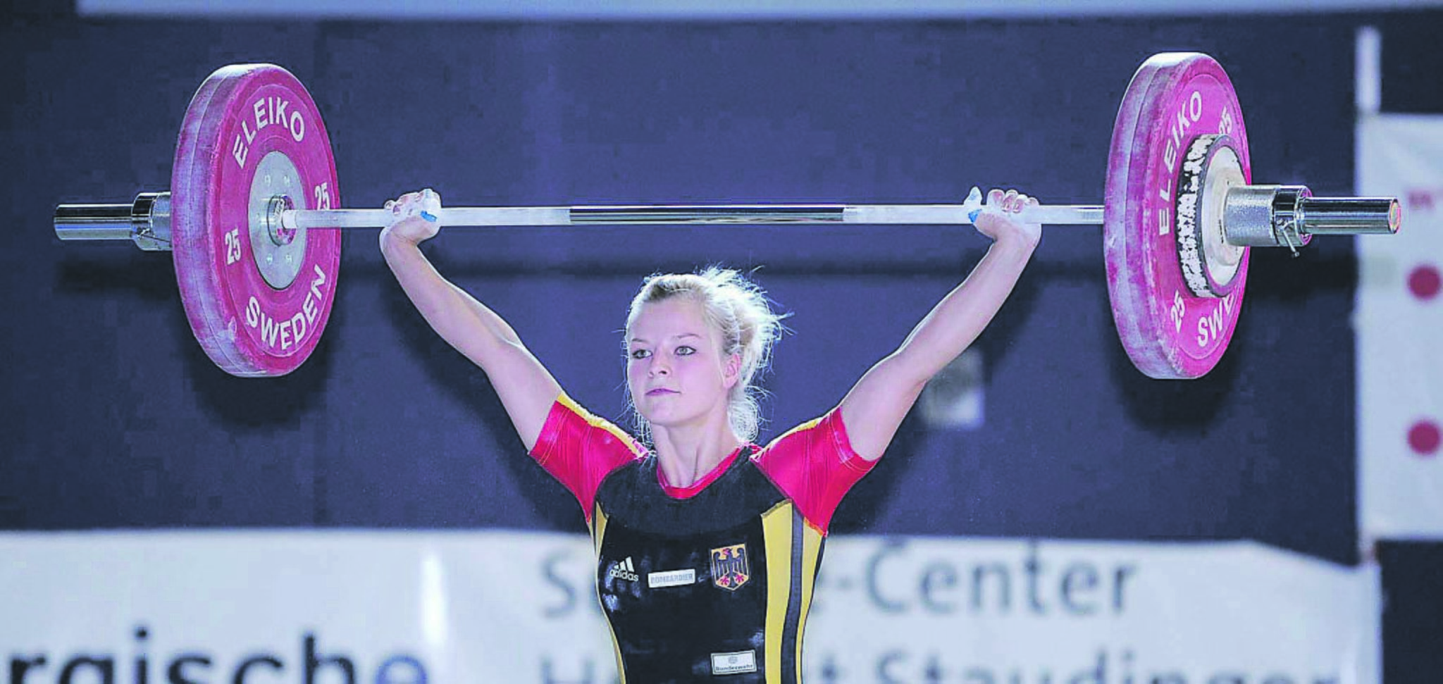 Julia Rohde stößt ihr doppeltes Körpergewicht - Essen-Borbeck