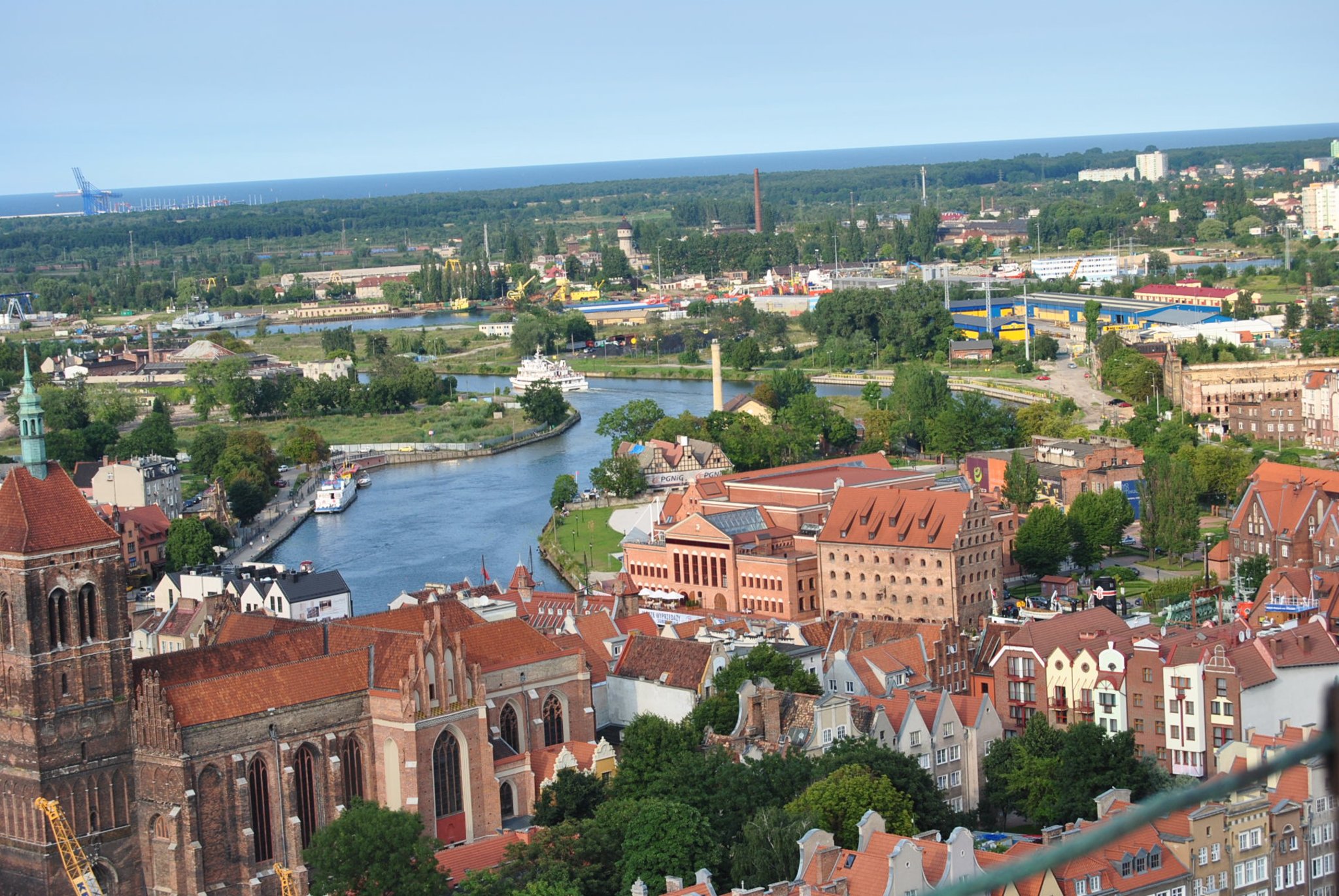 Blick auf Danzig von der Marienkirche - Essen-Werden