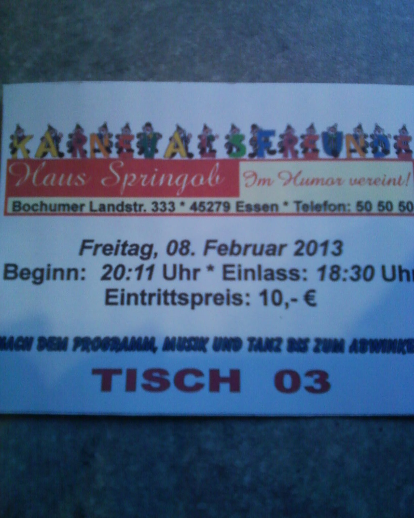 KARNEVAL der SUPERLATIVE bei SPRINGOB - Essen-Steele