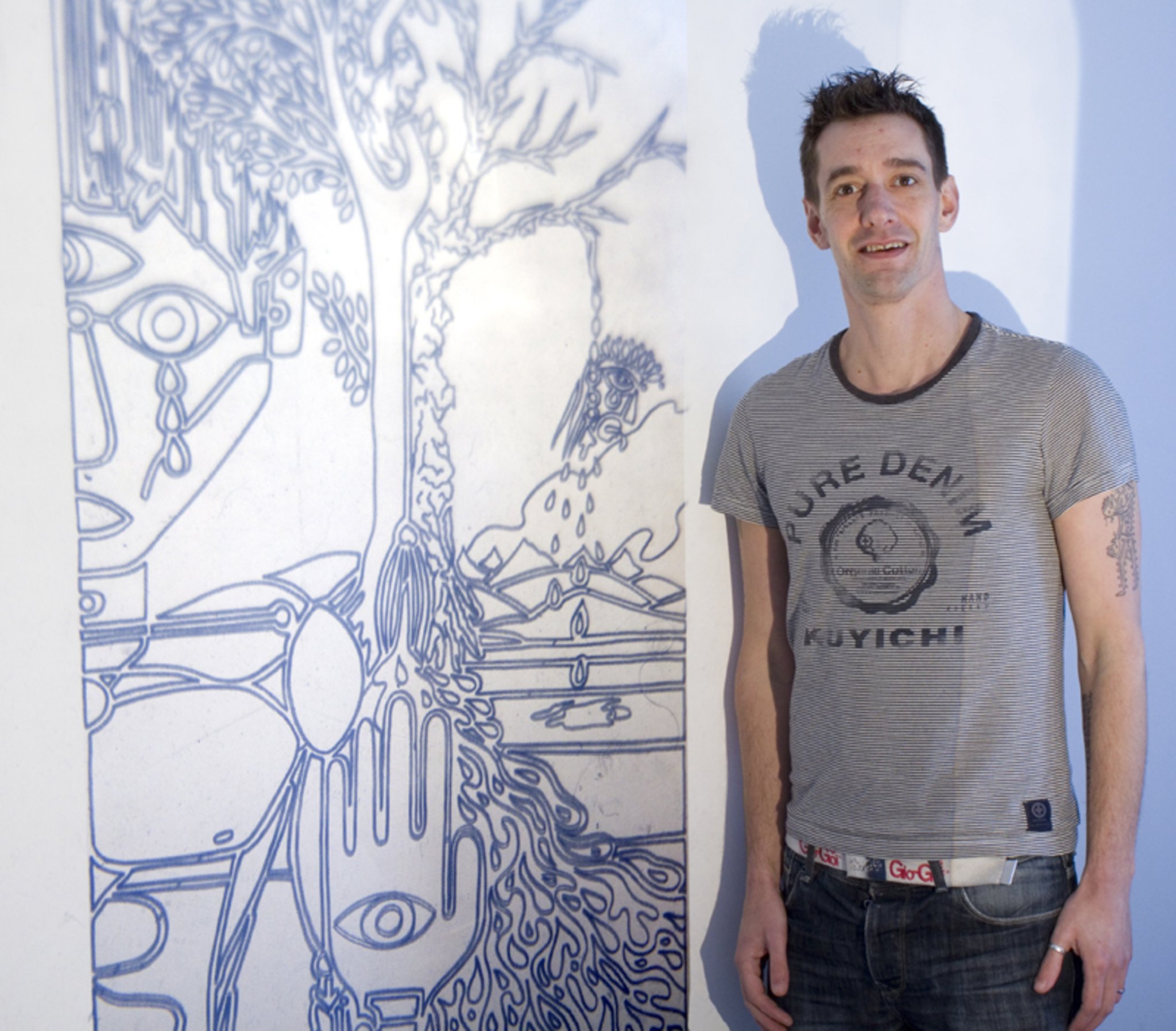 Der britische Künstler Bruce Rimell will ein riesiges Wandgemälde zu ...