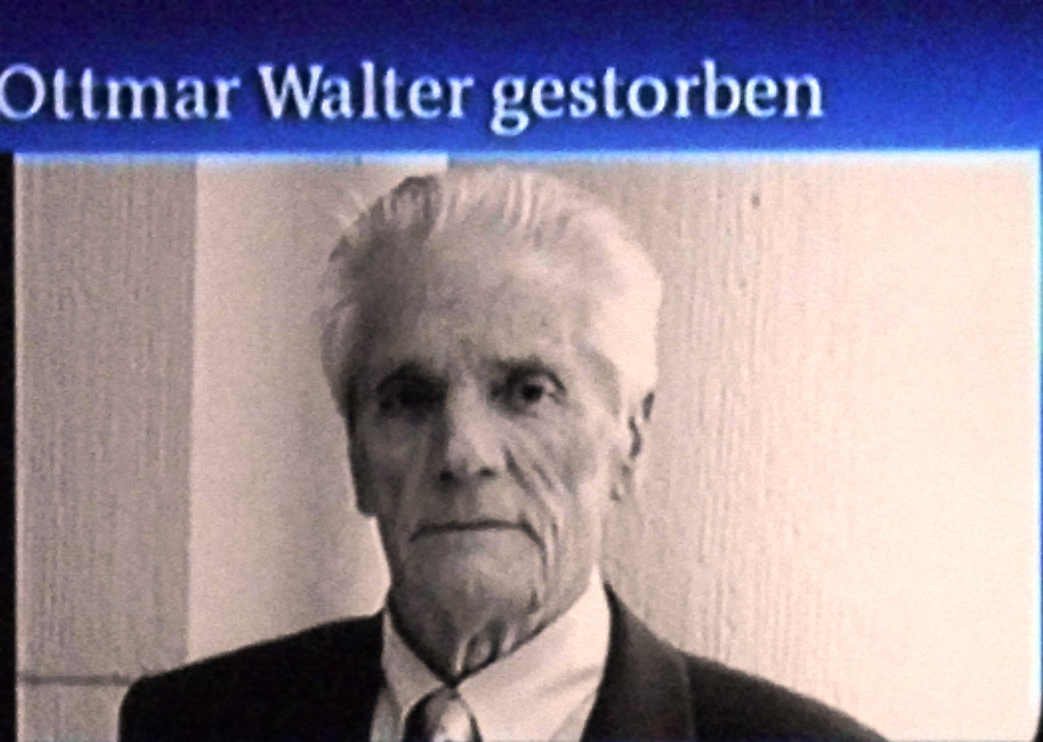 Ottmar Walter eine Fußball legende Starb am heutigem Sonntag. 16. Juni ...