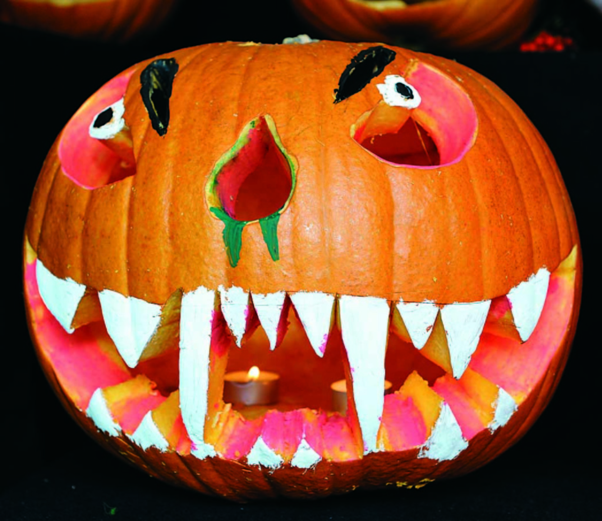 Faule Eier an der Hauswand an Halloween - Oberhausen