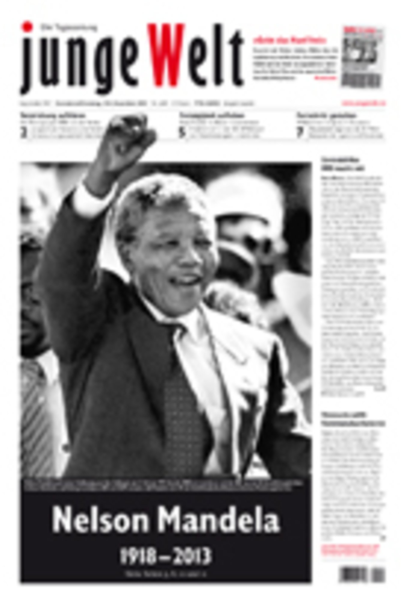 Free Nelson Mandela Die Welt Trauert Um Einen Großen Revolutionär Dreitägige Staatstrauer