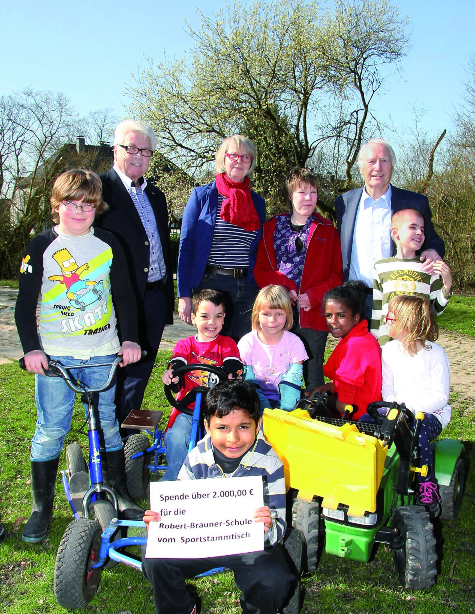 Kettcars vom Sportstammtisch / Robert-Brauner-Schüler begeistert - Herne