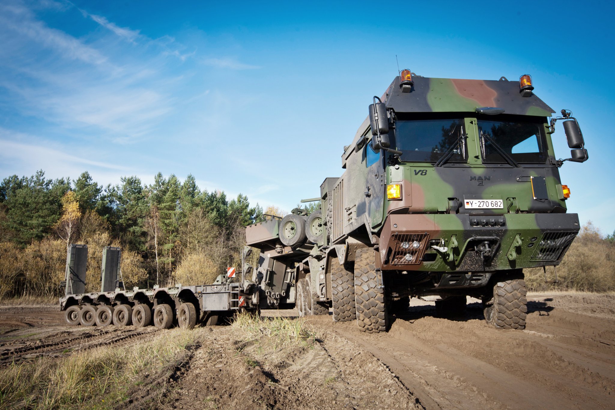 Bundeswehr übte Transport mit Panzer - Lünen