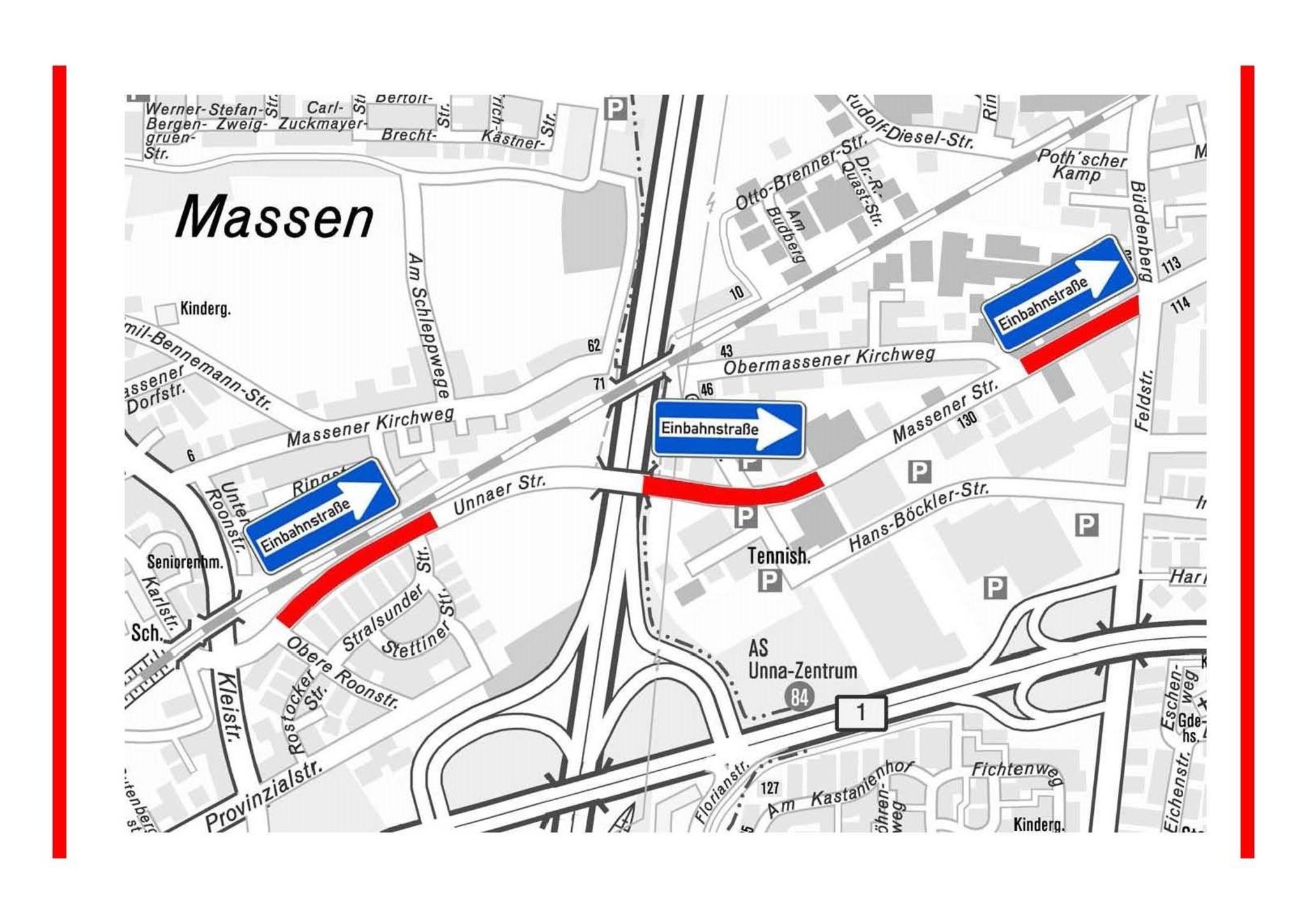 Unnaer Straße / Massener Straße wird neu asphaltiert - Umleitungen eingerichtet - Unna