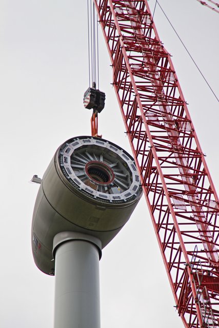 In 100 Metern Höhe wurde der Ringgenerator - Kleve