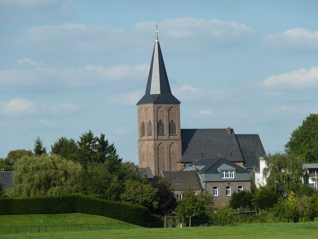 Grieth am Rhein, ein altes Fischer- und Schifferstädtchen ...