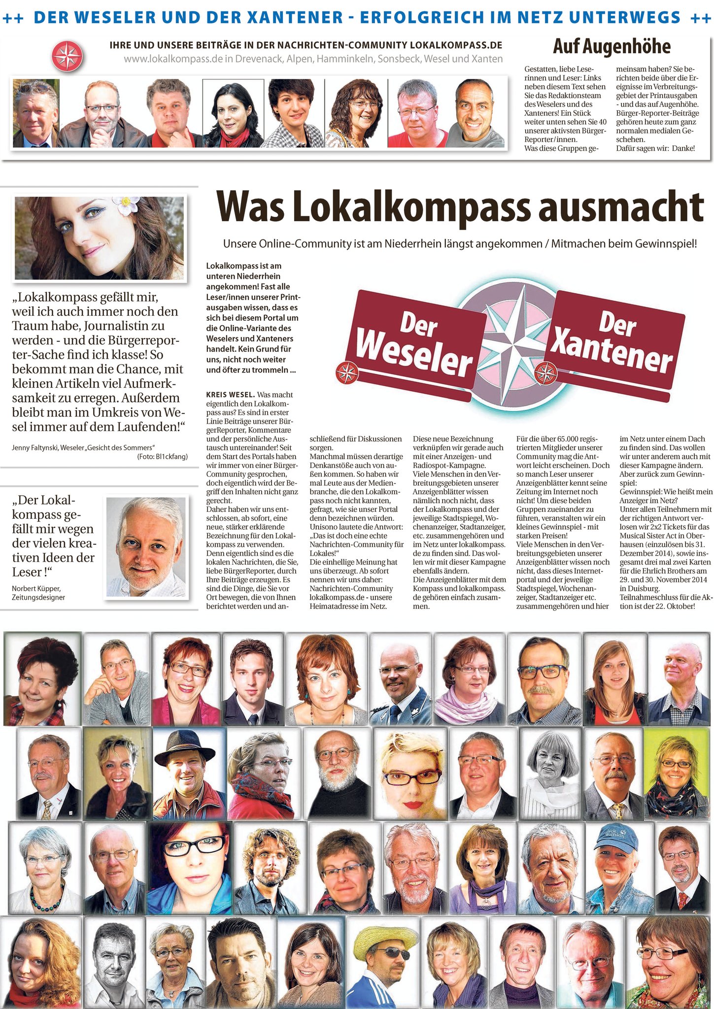 SIE sind der Grund, warum Lokalkompass längst in der Region angekommen ...