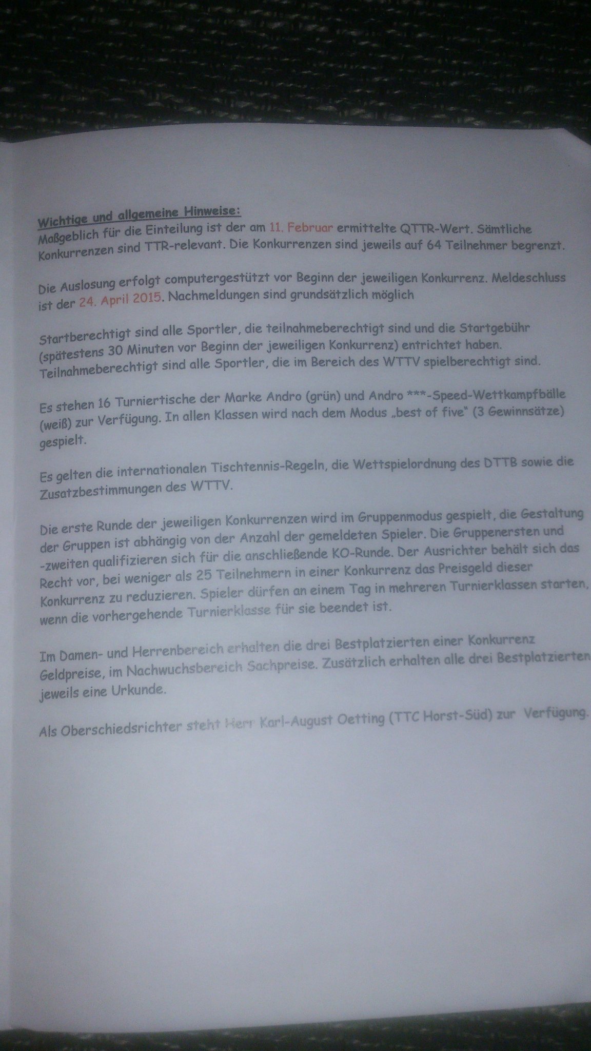 Die DJK TTG Gladbeck-Süd richtet neues Gladbeck-Süd Open aus - Gladbeck