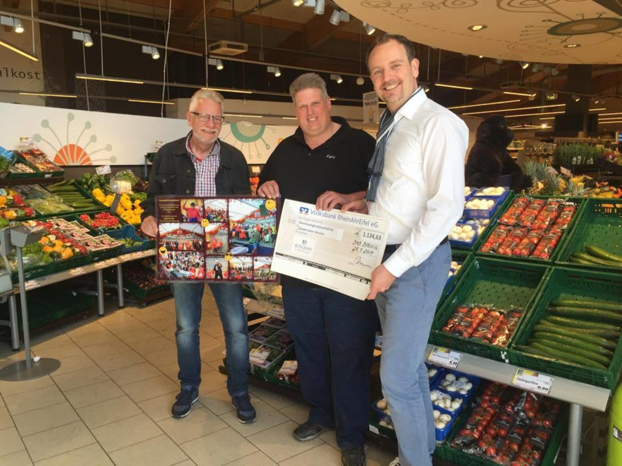 KGV Ginderich sagt Danke der Firma Edeka Komp Wesel - Alpen