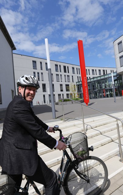 Ganz schön sportlich, Herr Bürgermeister! - Moers