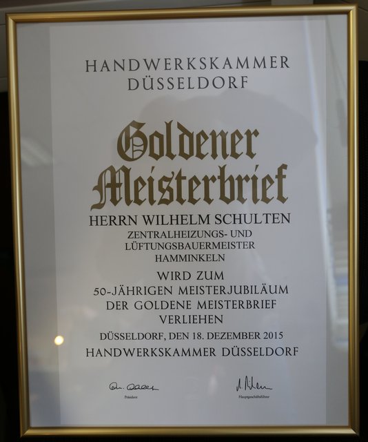 Goldener Meisterbrief - Thema