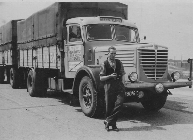 Kleve: Büssing-LKW 8000S von der Spedition Heeck GmbH 1952 - Kleve