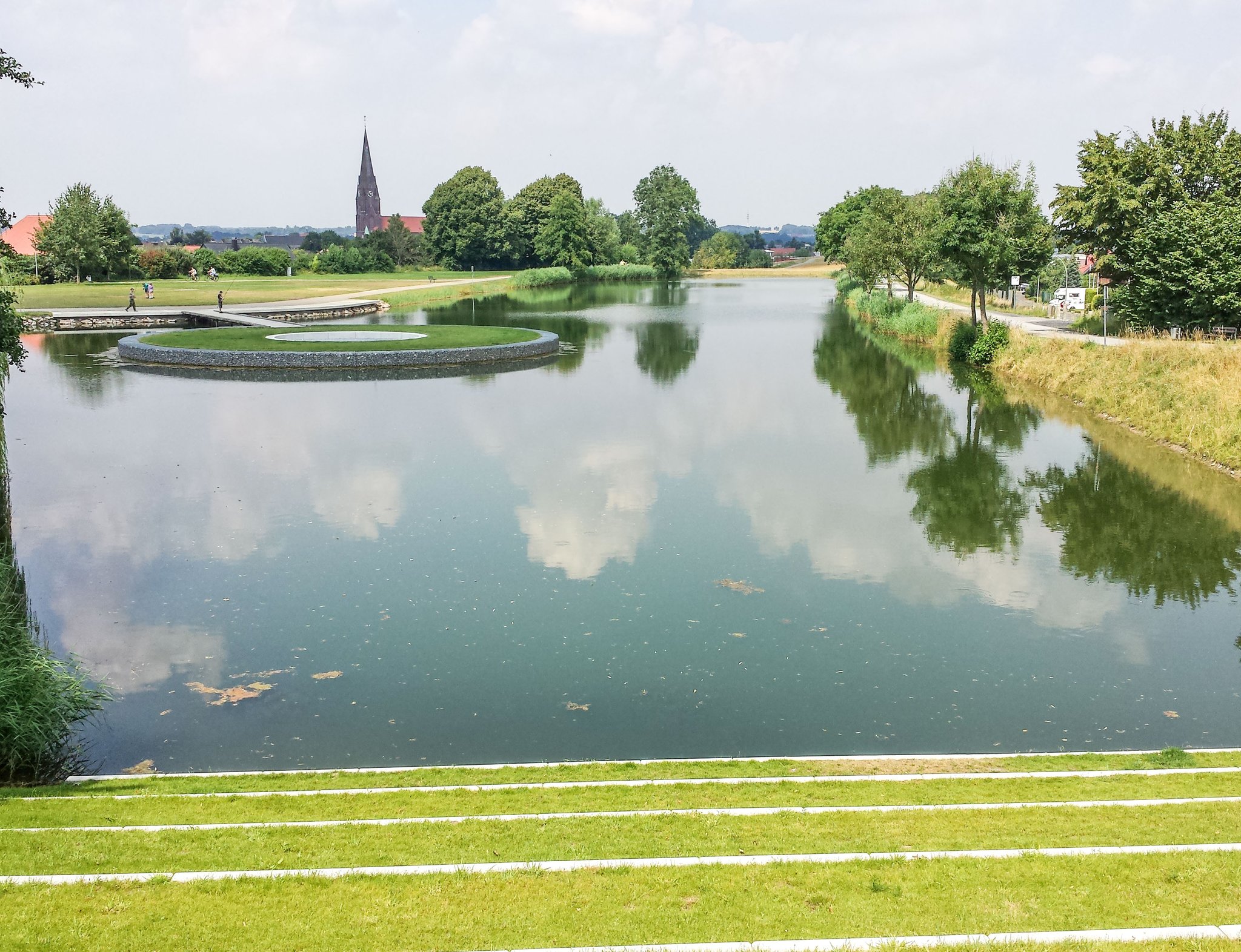 Olfen: „Grüne Achse“ im Bereich der „Alten Fahrt“ fertig - Alter Hafen ...