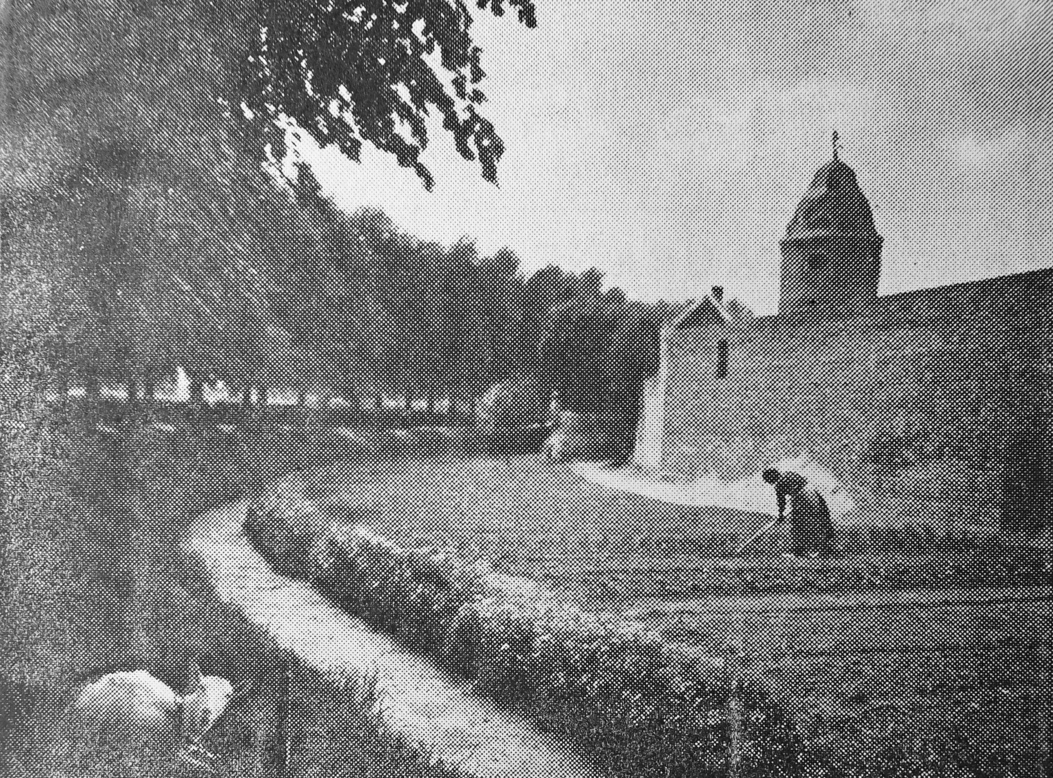 Der Stadtgraben und die Wanderstraße in Kranenburg - früher und heute ...