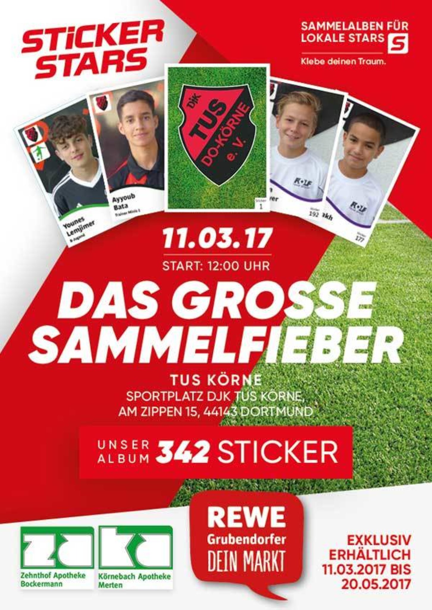 DJK TuS Dortmund-Körne hat neues Stickeralbum vorgestellt - Dortmund-City