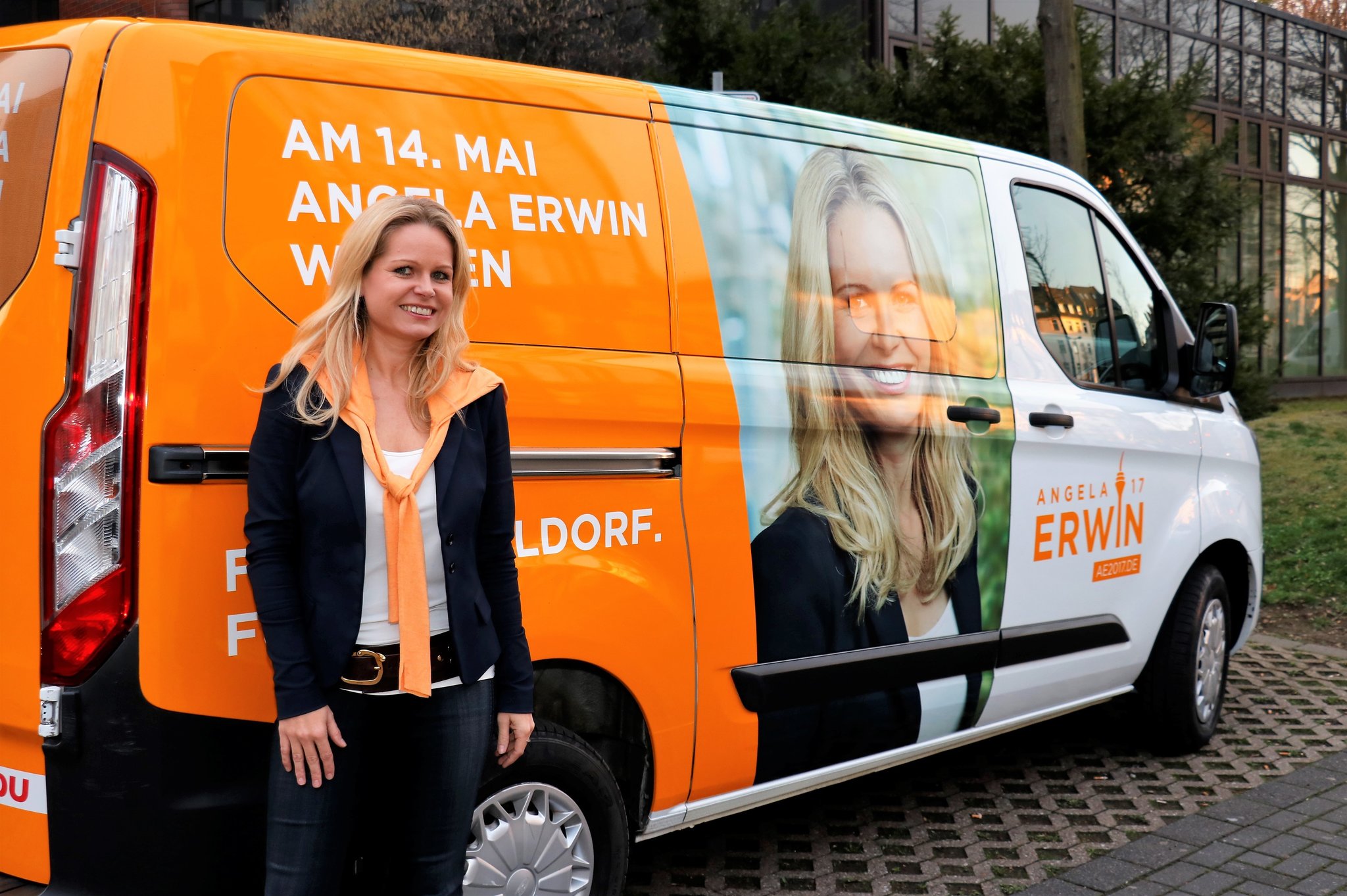 Angela Erwin startet Wahlkampf - Düsseldorf
