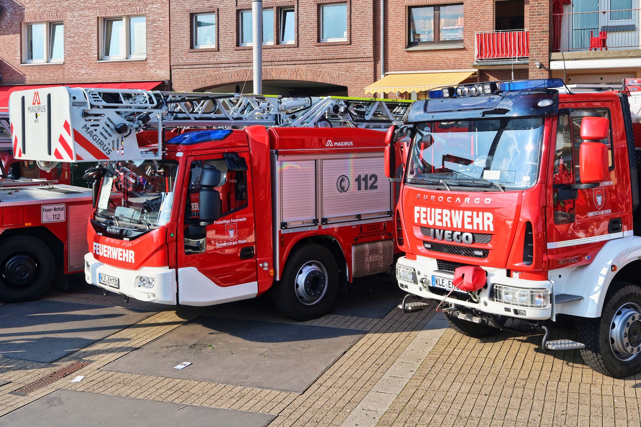 80 Jahre Drehleiterhistorie an der Rheinpromenade - Emmerich am Rhein