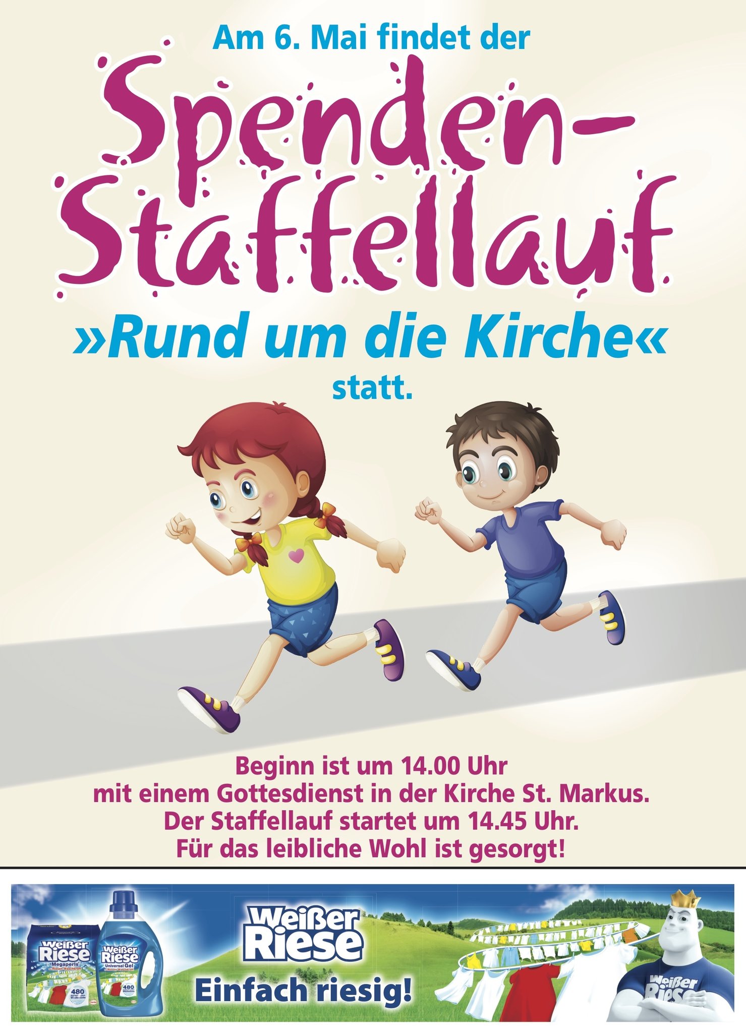 2. Spendenstaffellauf der KiTa St. Markus startet am 6. Mai - Essen-Süd