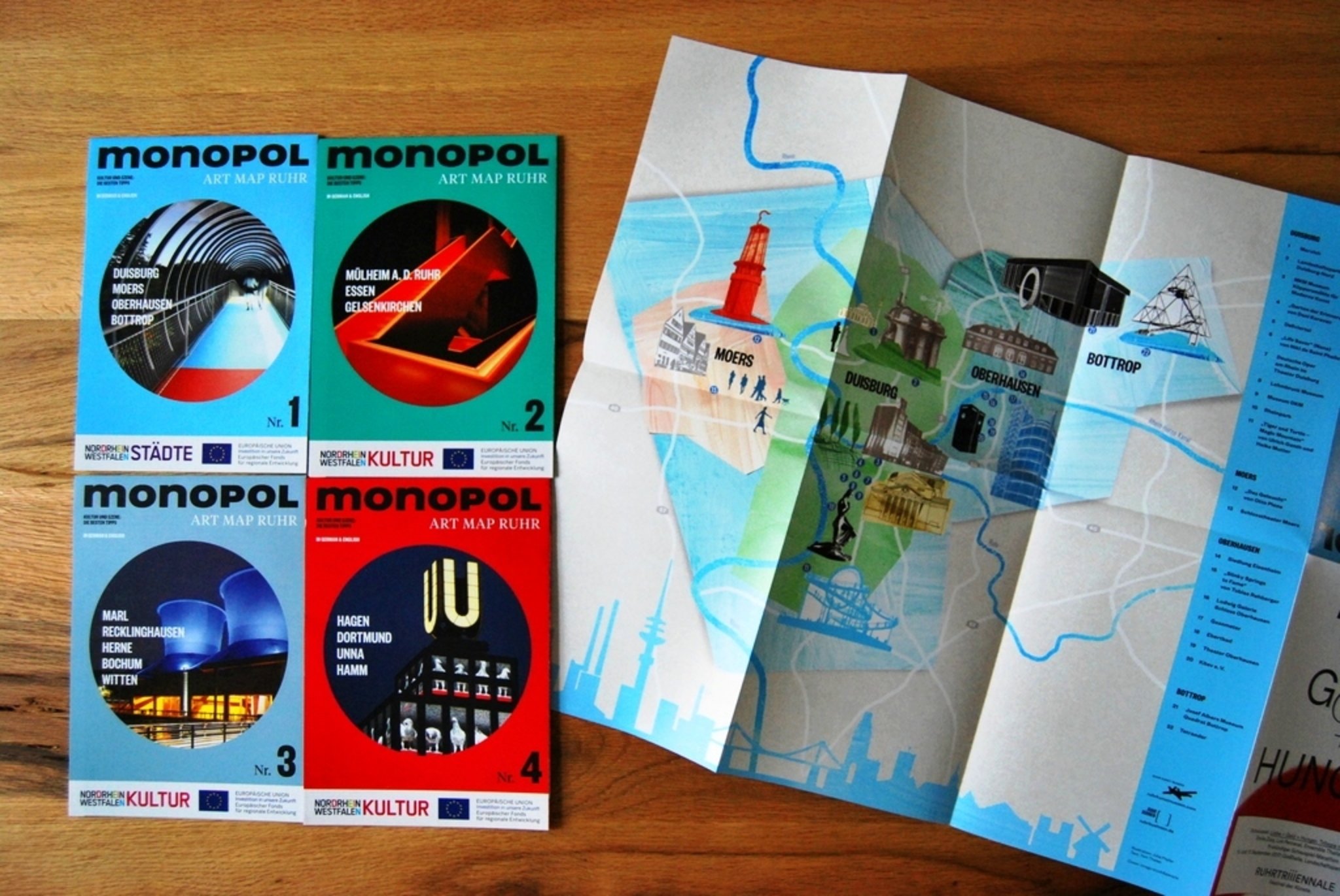 Monopol Art-Maps Ruhr - Neue Karte zeigt urbane Kunst- und ...