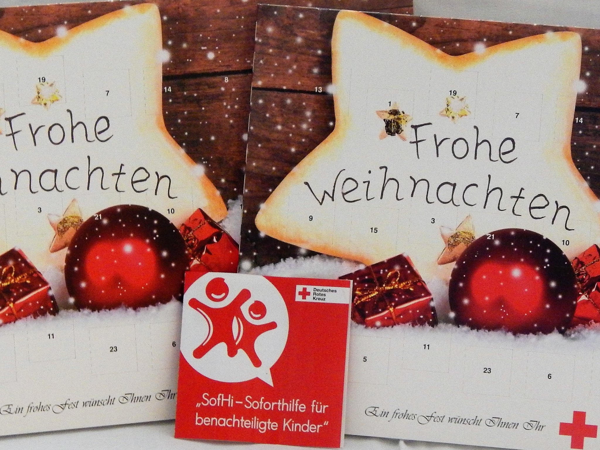 DRK Gladbeck; Kaufe einen DRK Adventskalender und unterstützte "SofHi - Soforthilfe für ...
