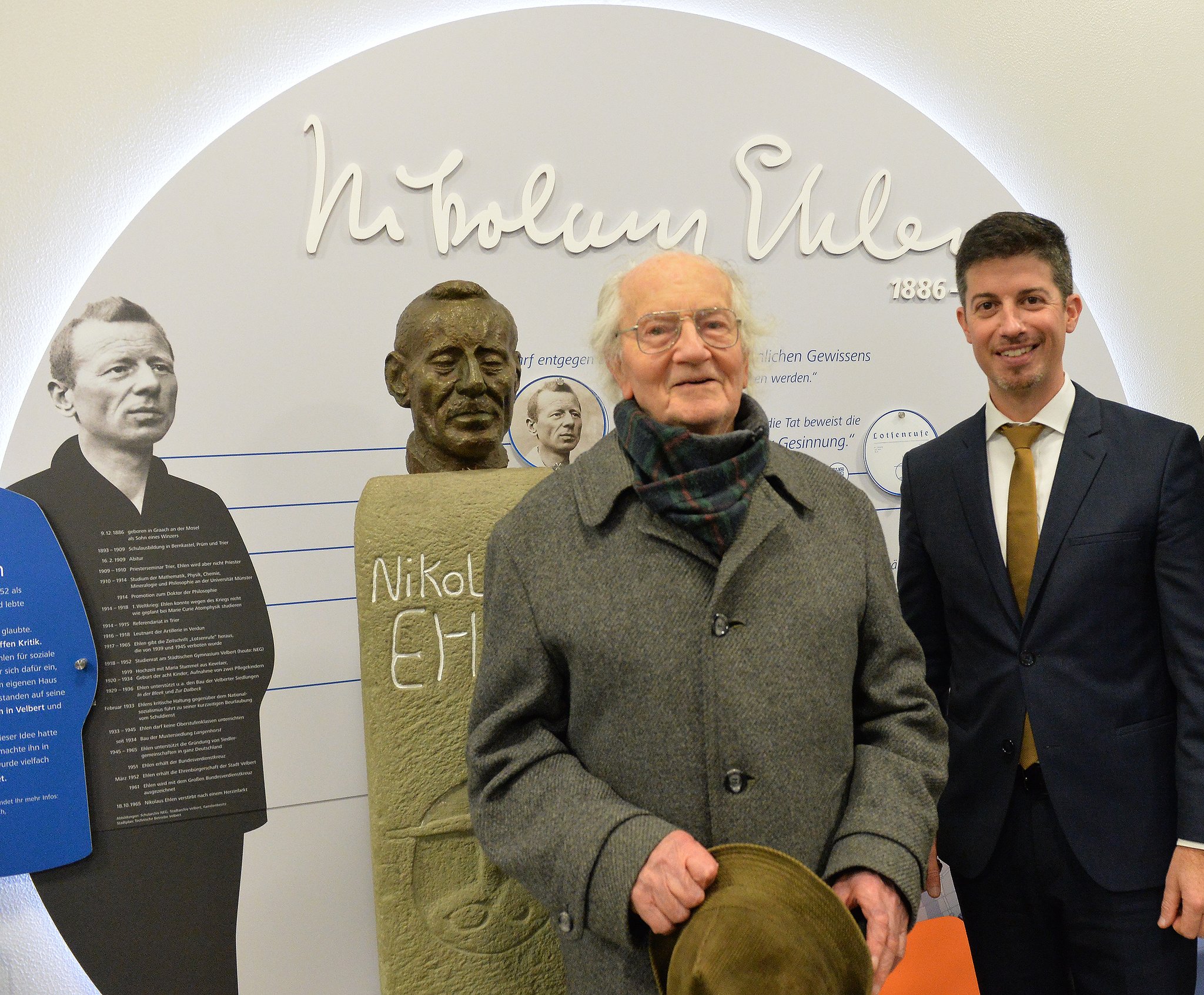 Infotafel über Nikolaus Ehlen - Velbert
