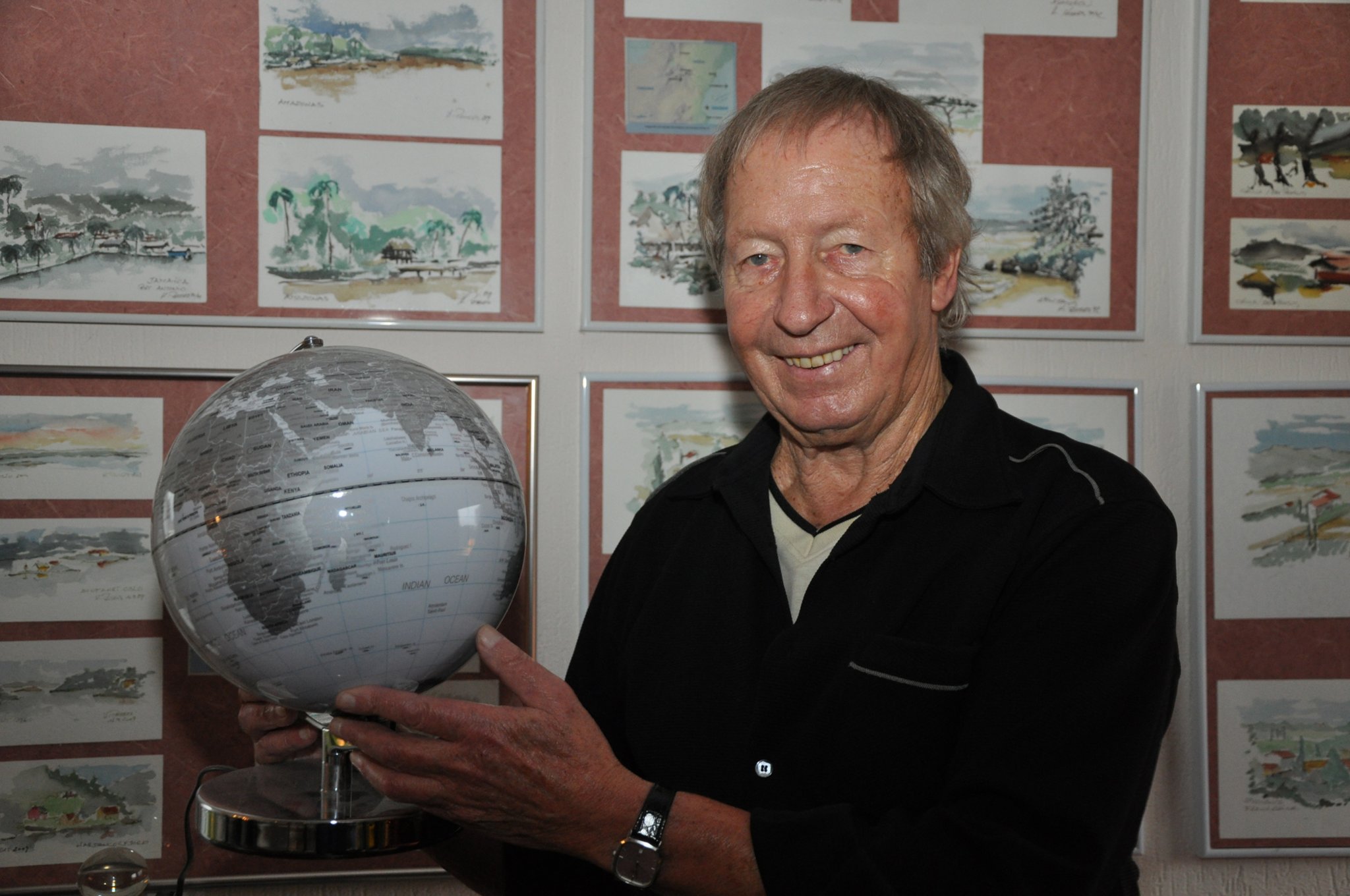 Weltenbummler Horst Peters malt die ganze Welt in Aquarell - Castrop-Rauxel