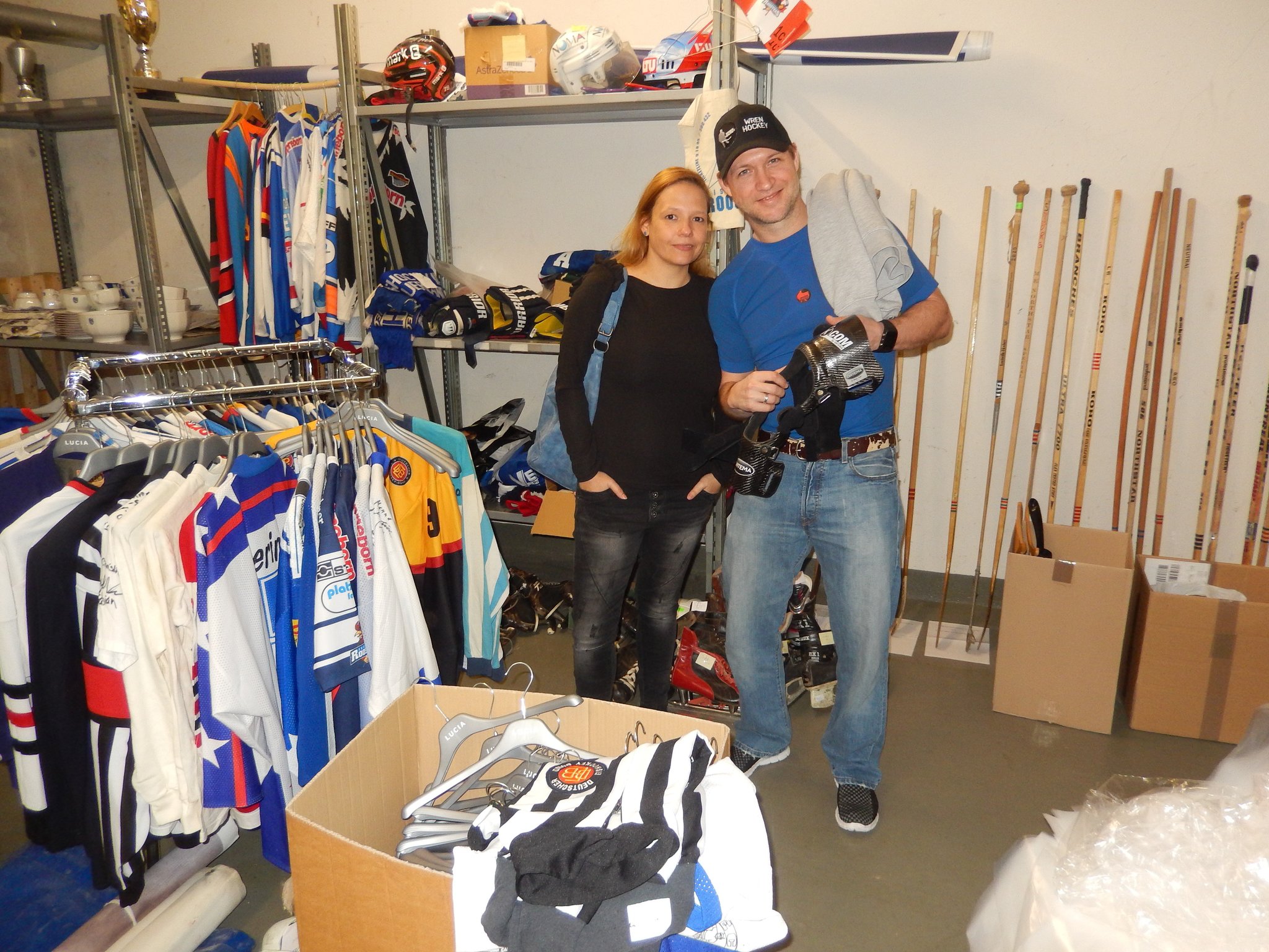 Bob Wrens Erinnerungen im Eishockeymuseum - Hemer