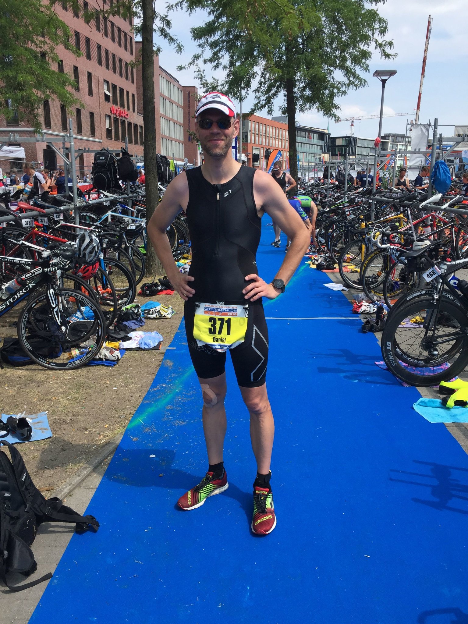 Daniel Kusche für den LSF in Münster beim Triathlon am Start - Unna