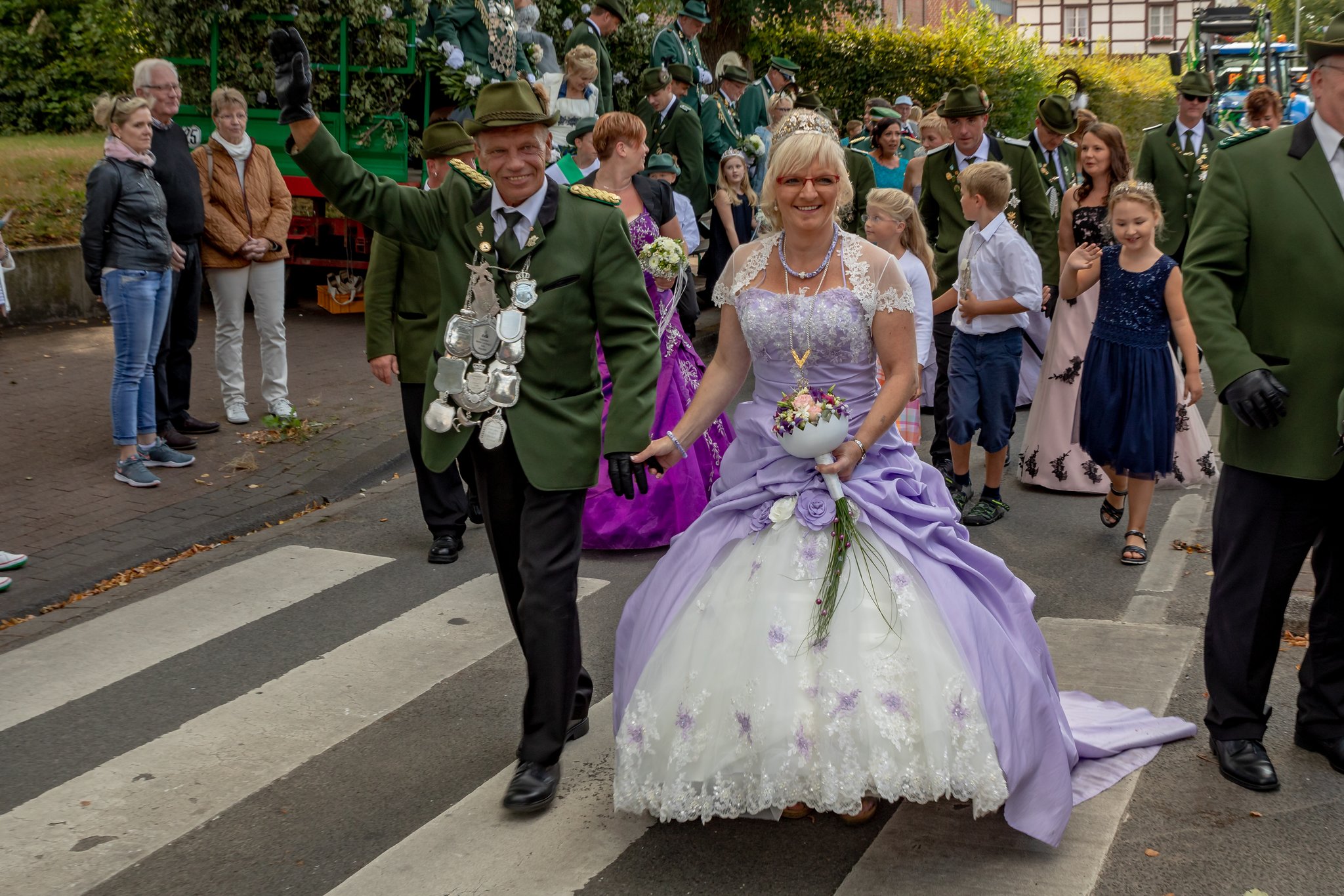 Festumzug beim Schützenfest in Selm Bork - Selm