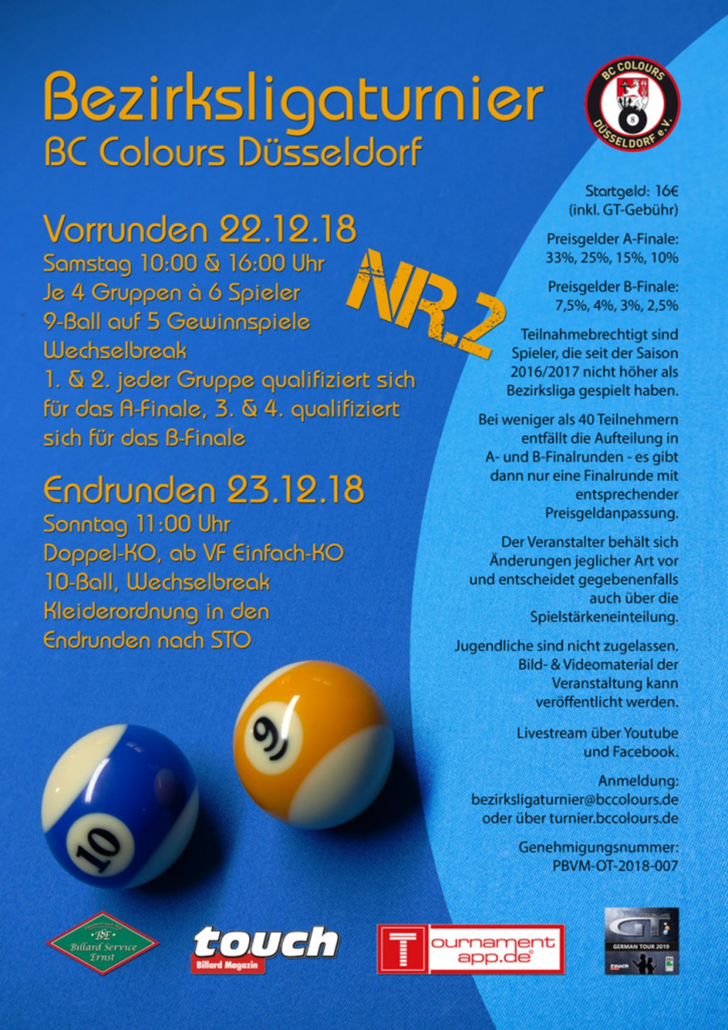 BC Colours Düsseldorf: Bezirksligaturnier: 2. Bezirksligaturnier BC ...