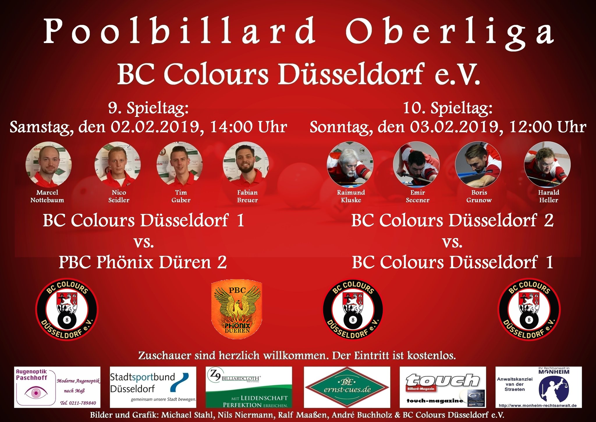 Poolbillard beim BC Colours Düsseldorf: Oberliga: Colours 1 will sich ...