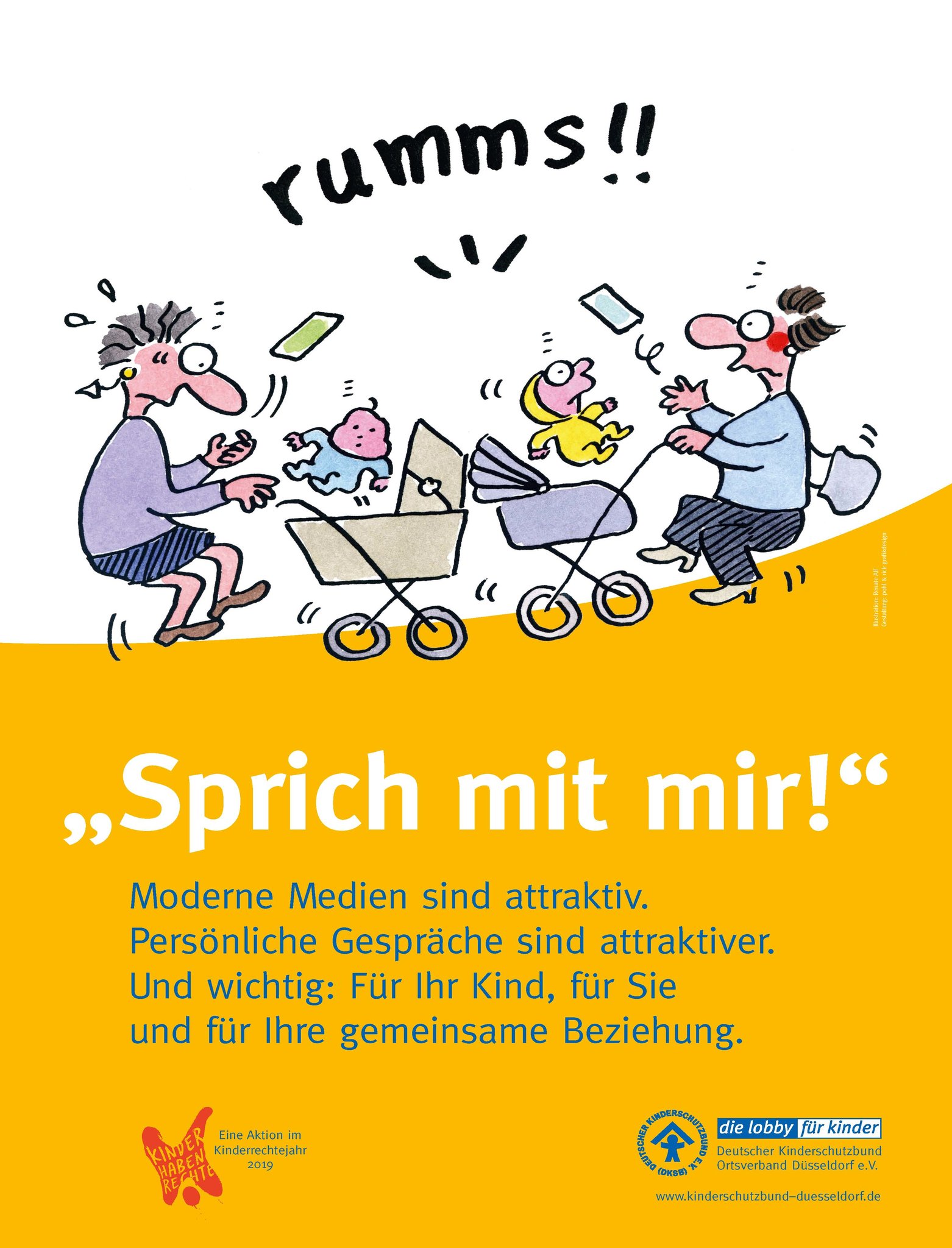 Plakat-Kampagne „Sprich mit mir“ soll Eltern für bewussten Handy-Umgang ...