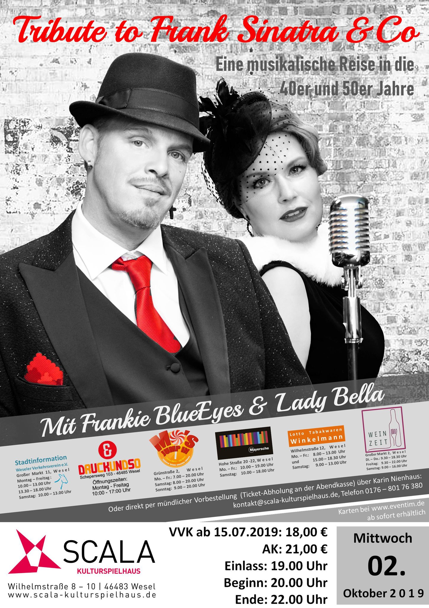 Eine musikalische Reise in die goldene Ära im SCALA Kulturspielhaus ...