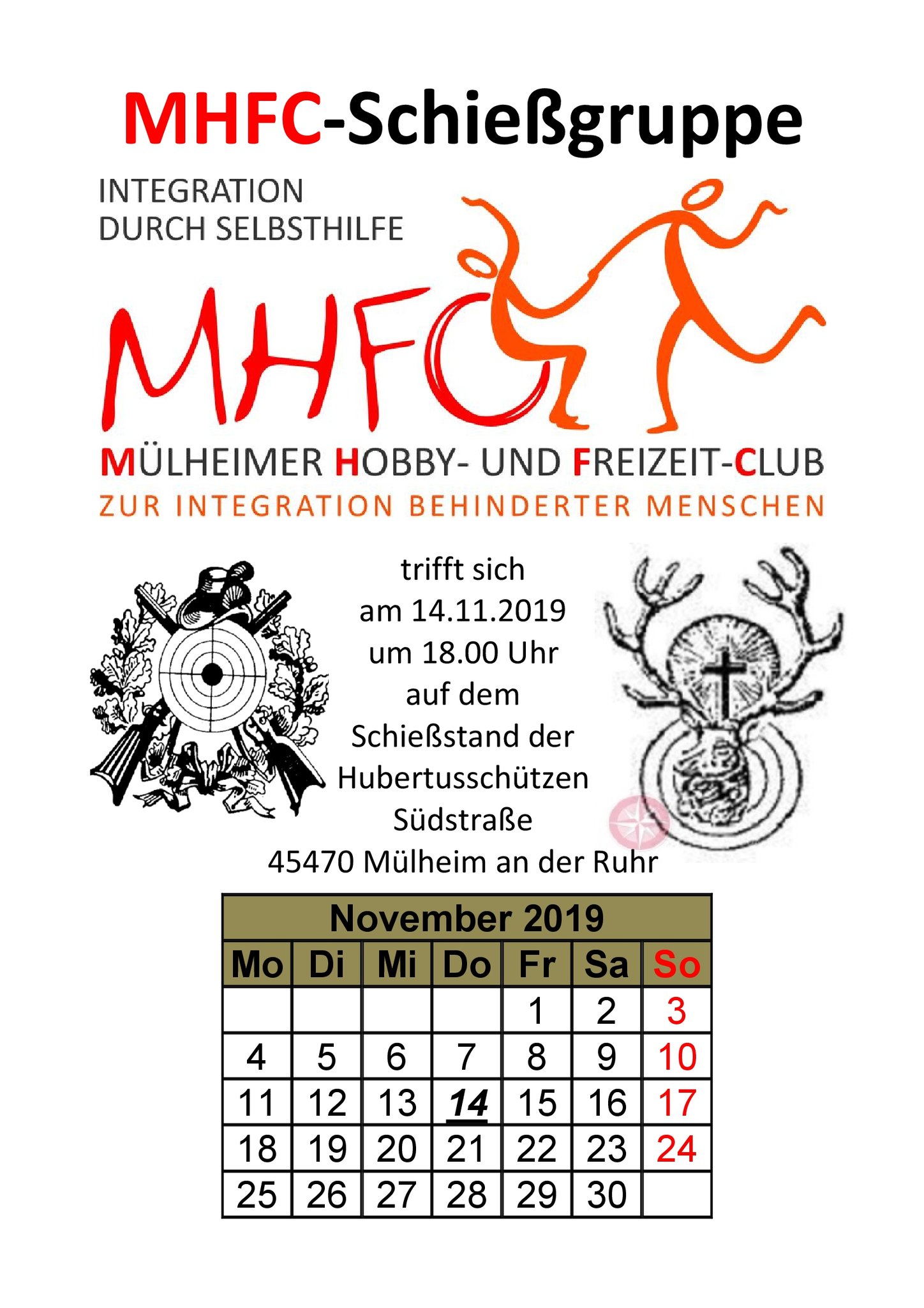 M H F C - MHFC-Schießgruppe - November 2019 - Mülheim an der Ruhr