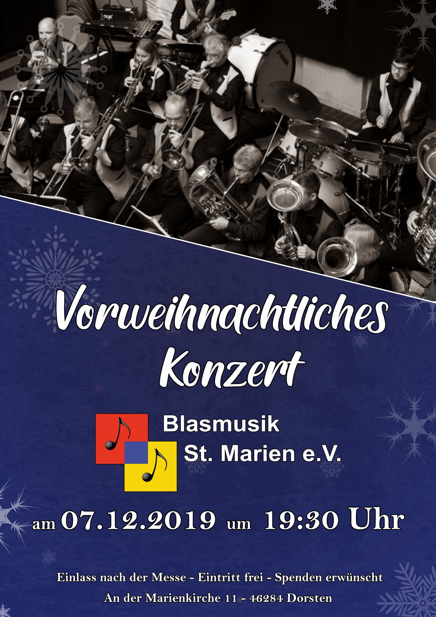 Vorweihnachtliches Konzert der Blasmusik St. Marien e.V.: Vorweihnachtliches Konzert der ...