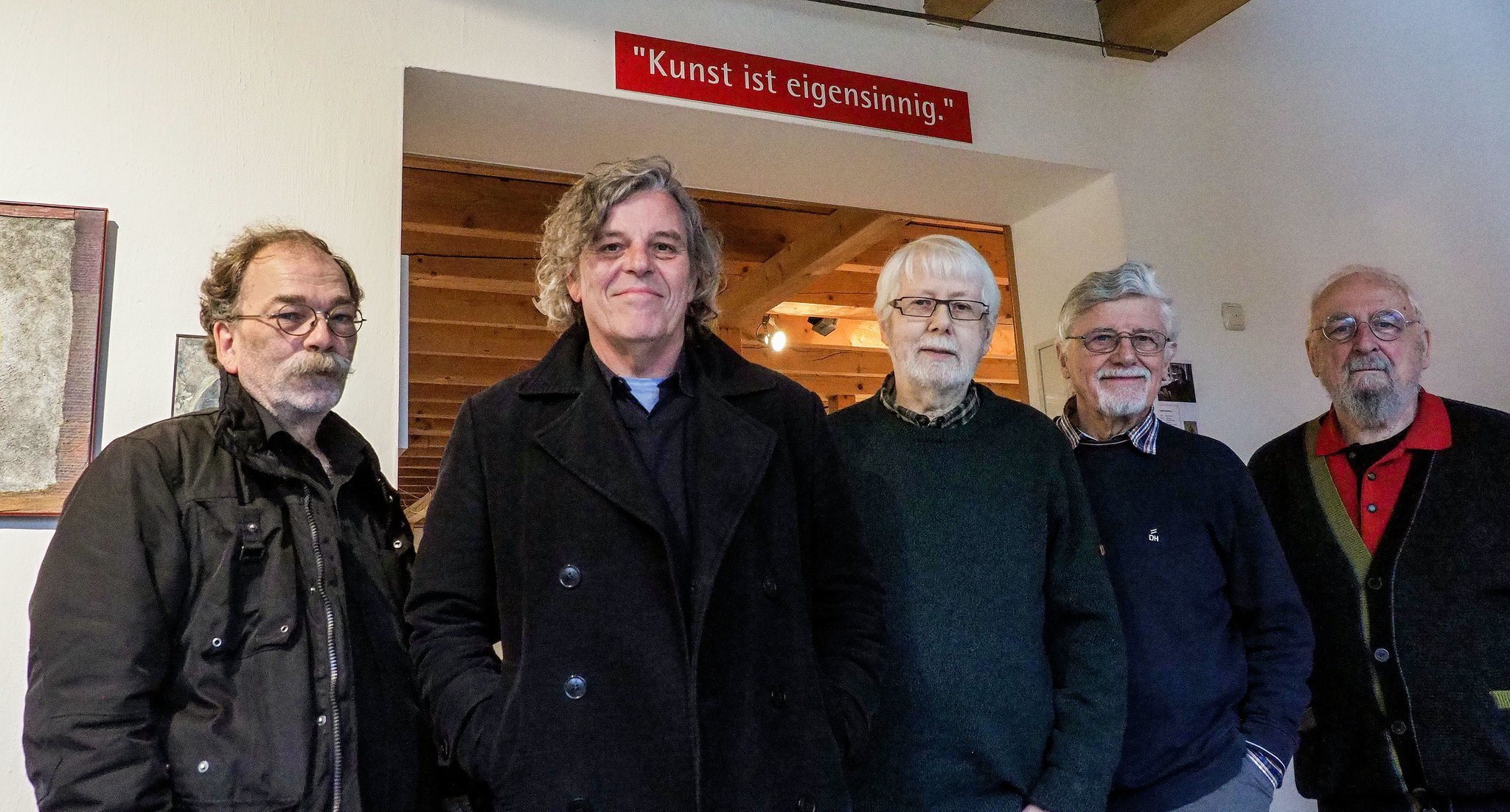 Künstler Manfred Boiting ist täglich in der Alten Cuesterey ...