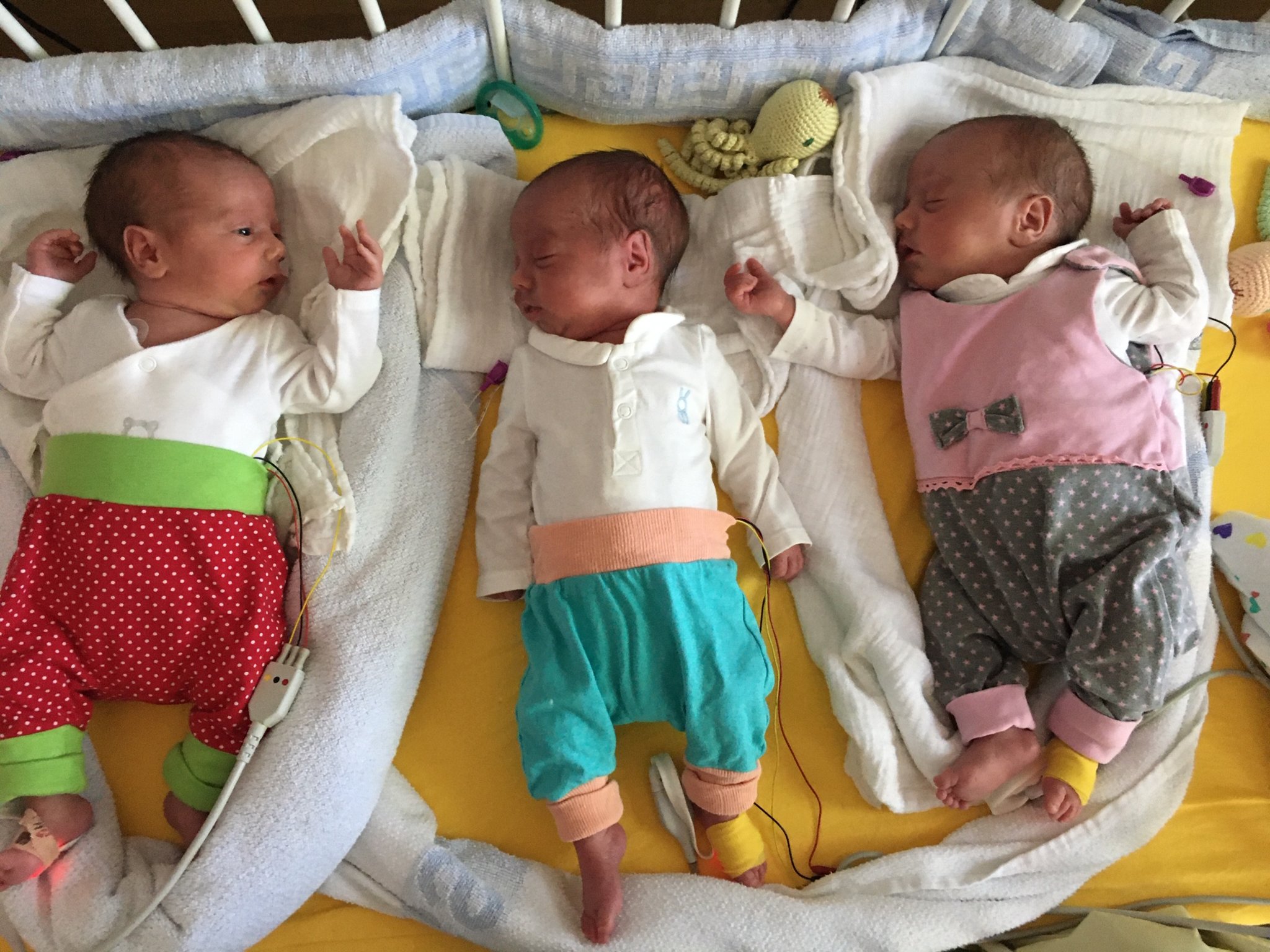 Helena, Ella und Hannah: Drillinge kommen im EKO. zur Welt - Oberhausen