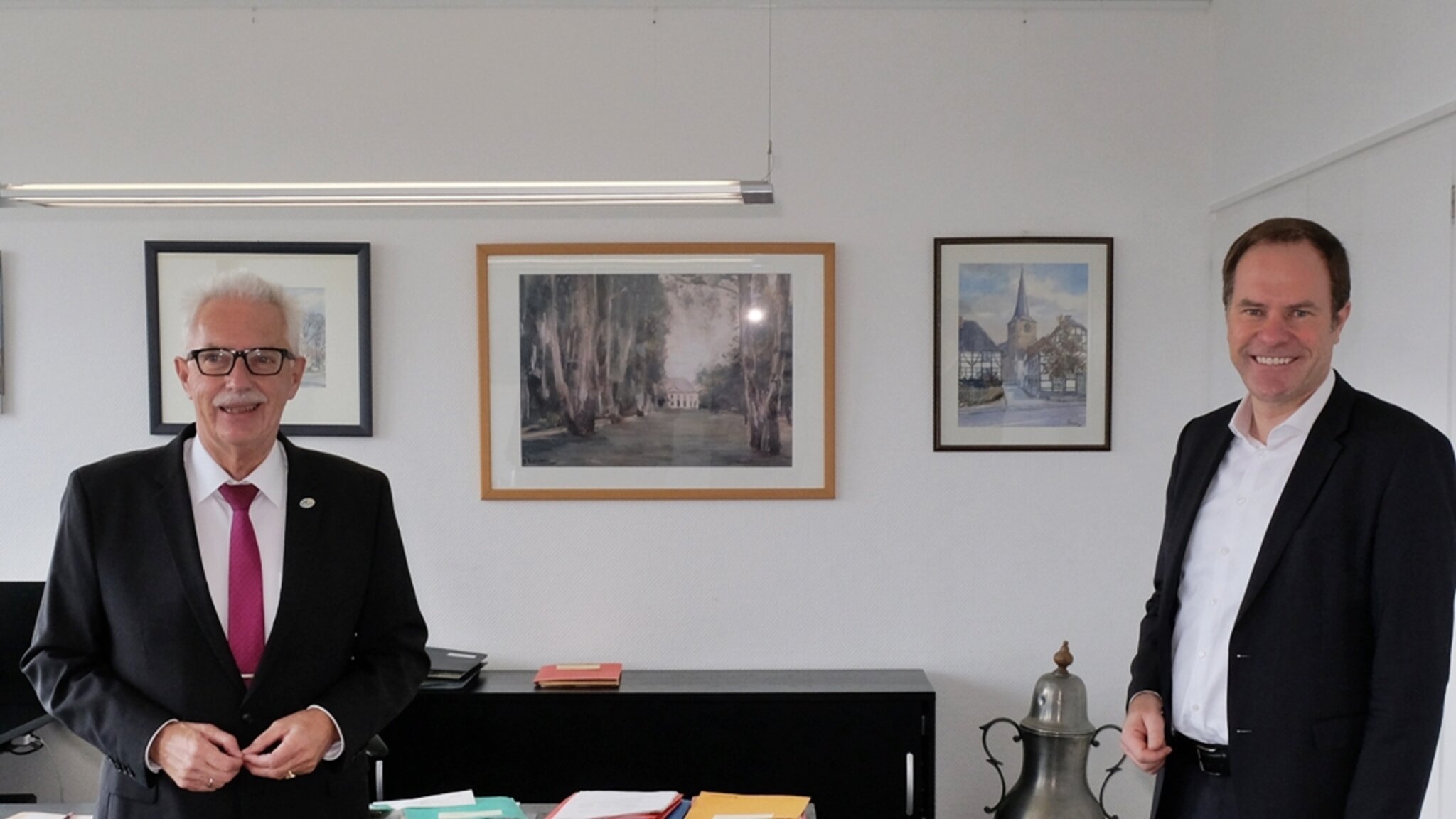 Oberbürgermeister Dr. Stephan Keller: Antrittsbesuch bei Landrat Thomas ...