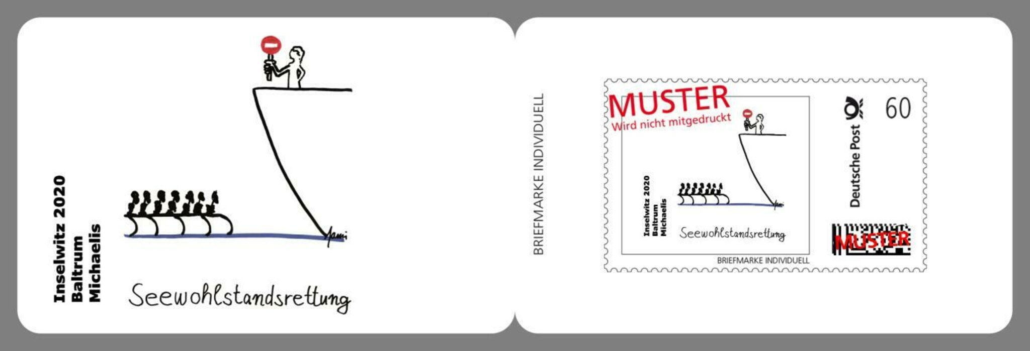 Sondermarken mit Motiv von Jan Michaelis erschienen: Selbst entworfen ...