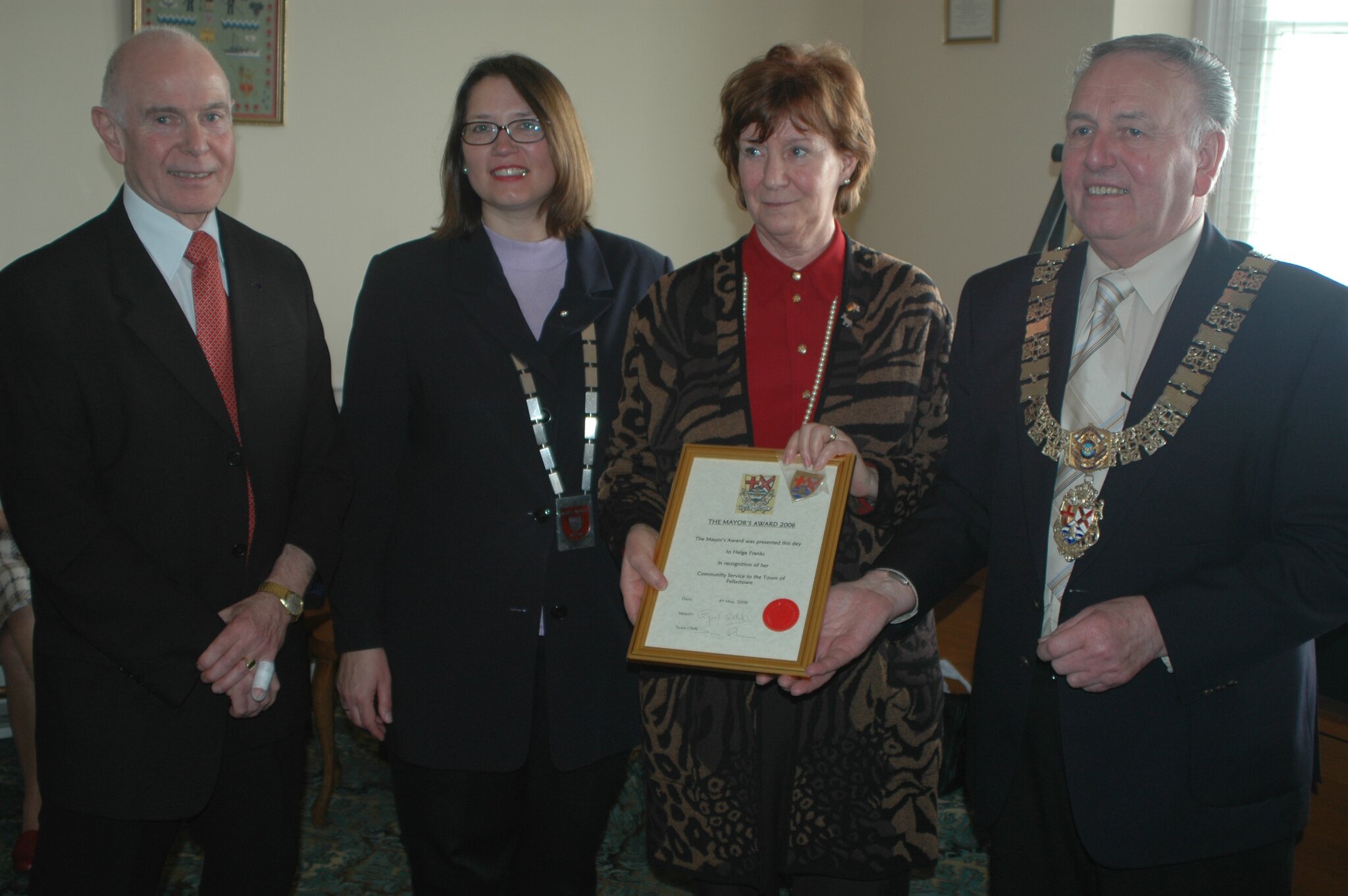 Cyril Webb (84), ehemaliger Bürgermeister der Weseler Partnerstadt ...