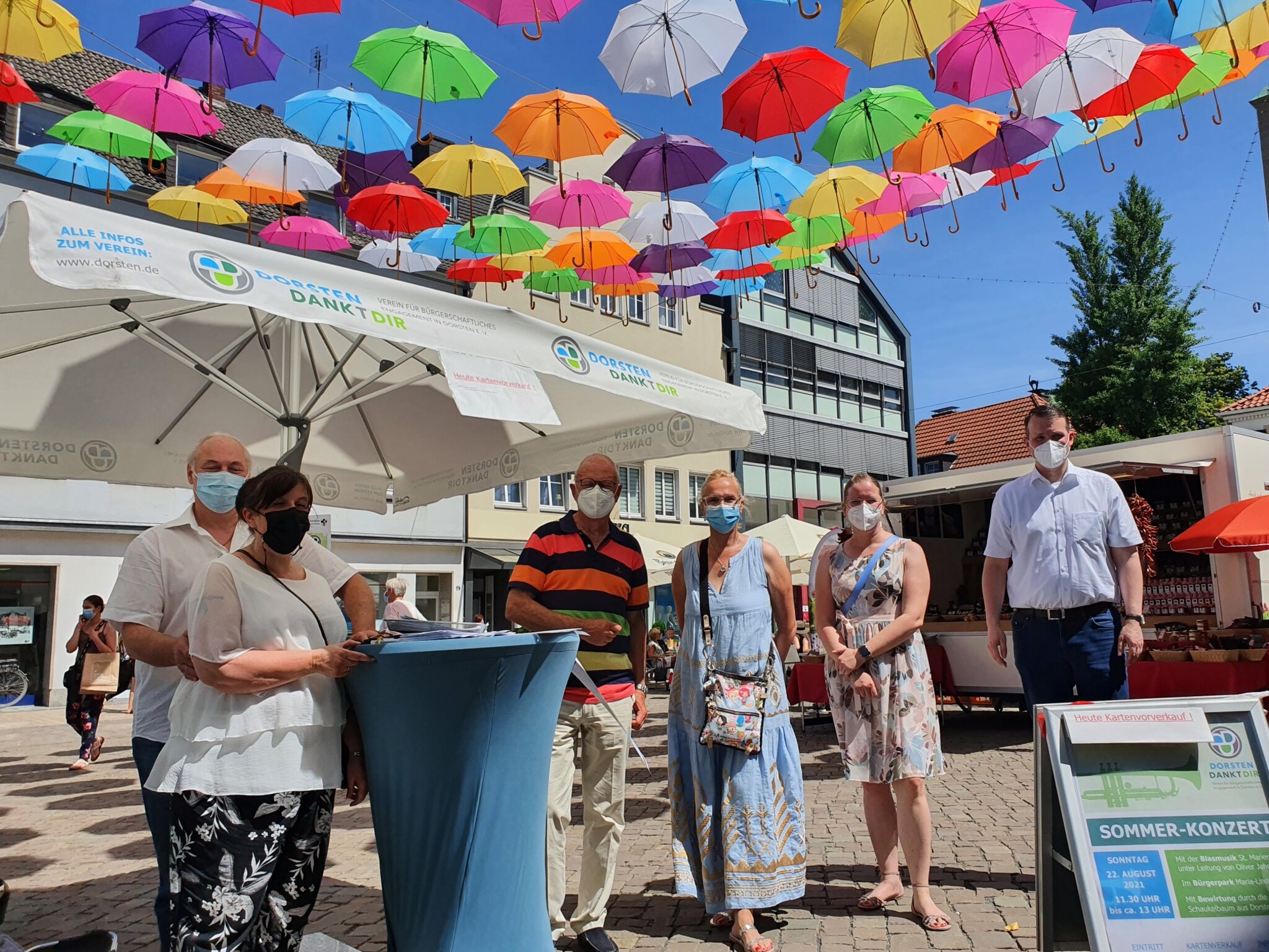 Tickets auch in der Stadtinfo Dorsten: Kartenvorverkauf für das Sommer-Konzert läuft gut an ...