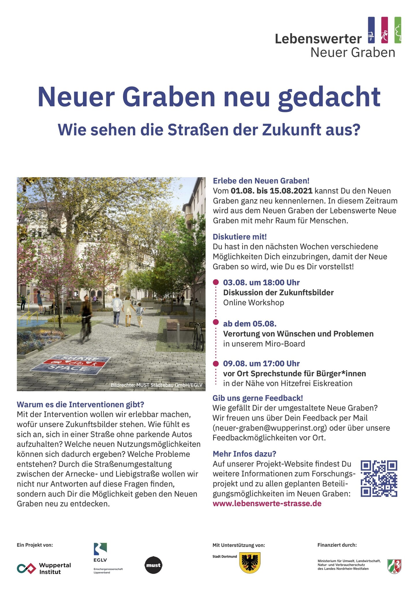 Straßenumgestaltung: Neuer Graben neu gedacht - Temporäre Intervention ...