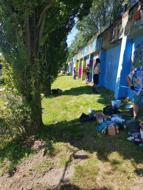 Streetart Initiative Gelsenkirchen:: Pottwall Graffiti-Jam im ...