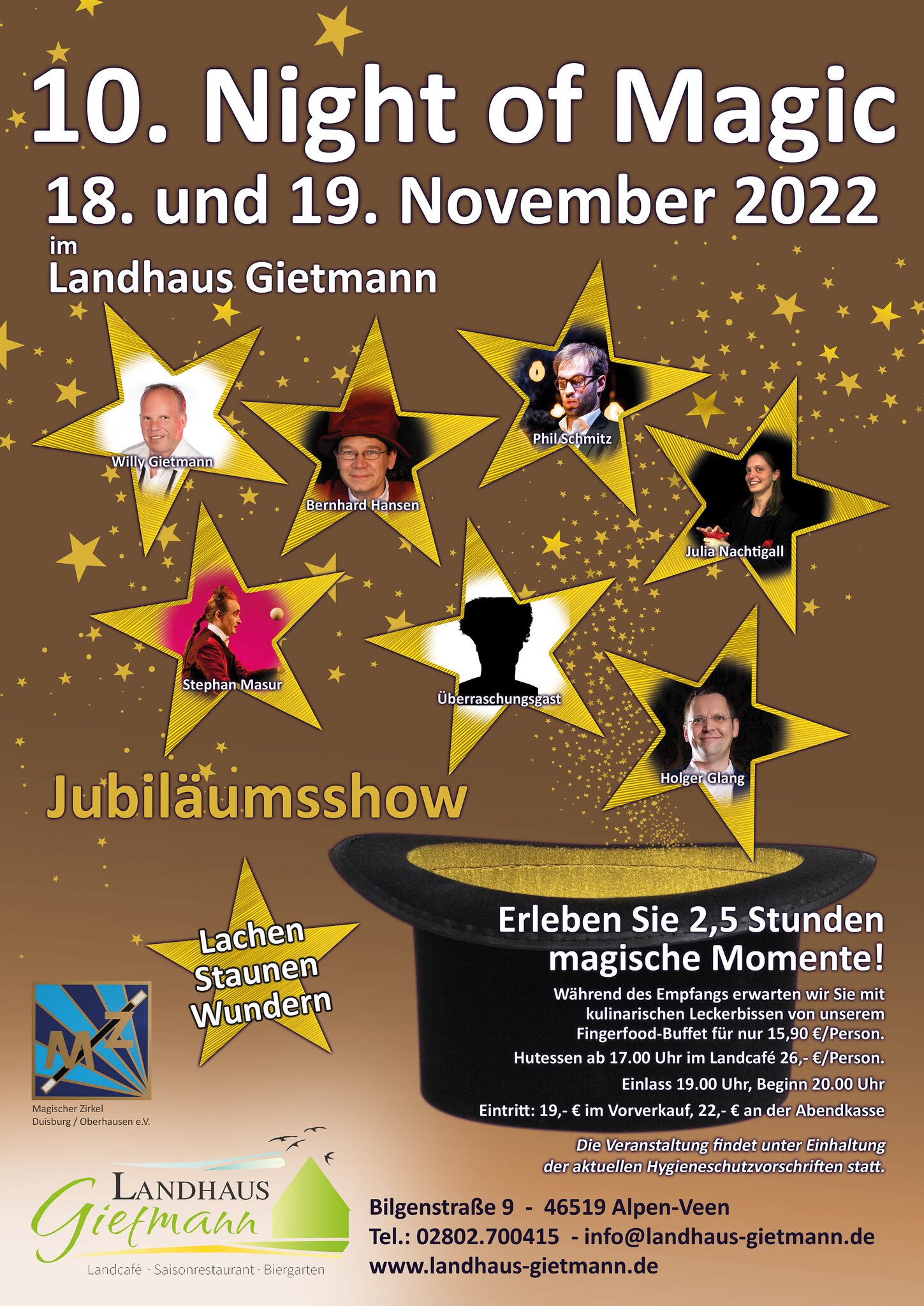 10 Jahre Night of Magic: Magisches Show-Jubiläum im Landhaus Gietmann ...