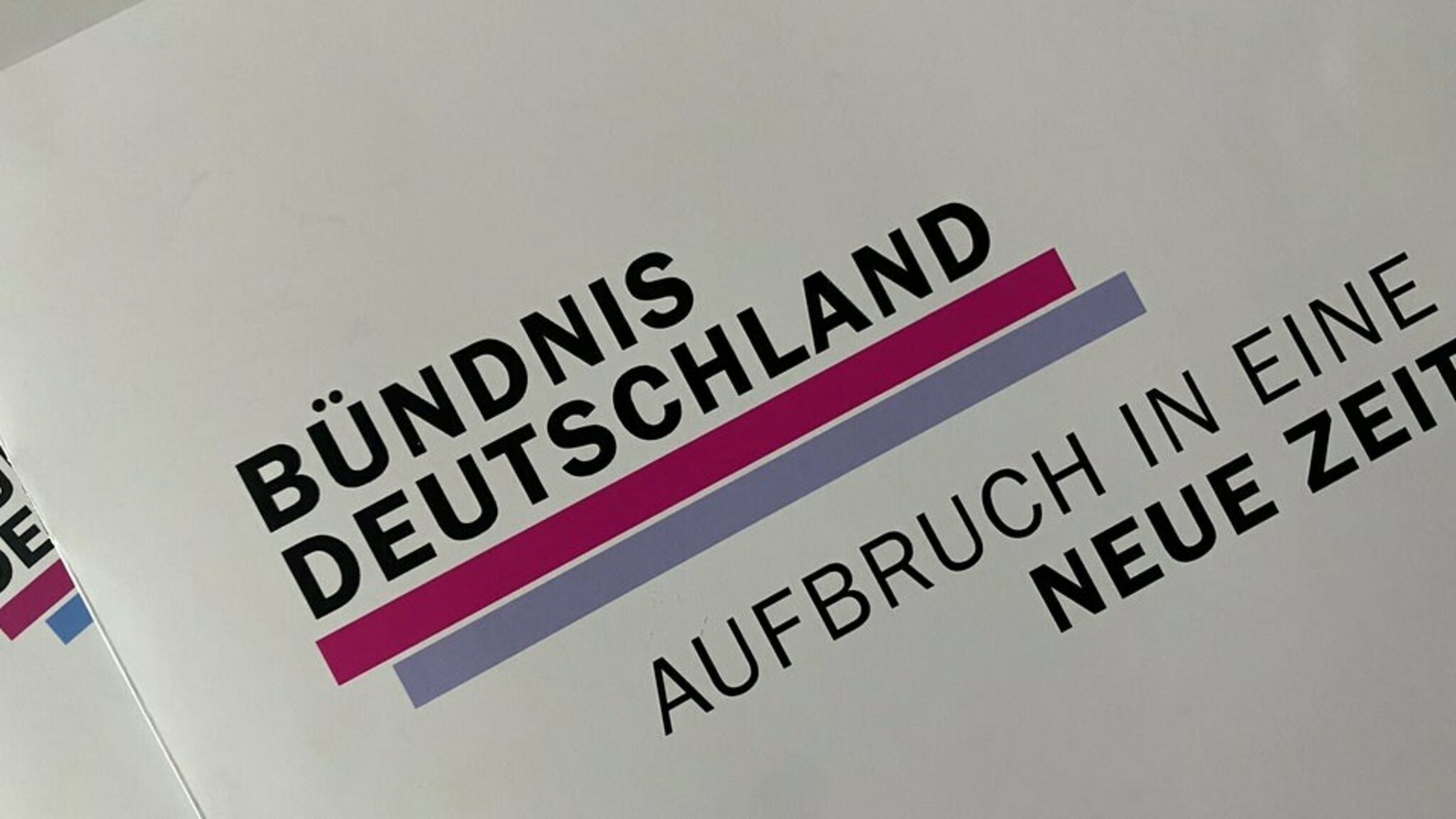 BÜNDNIS DEUTSCHLAND Parteineugründung: Pressemitteilung: Bündnis ...