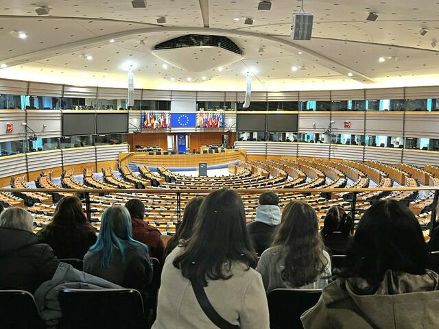 Blick hinter die Kulissen der EU: Angehende Abiturienten des Adam-Josef ...