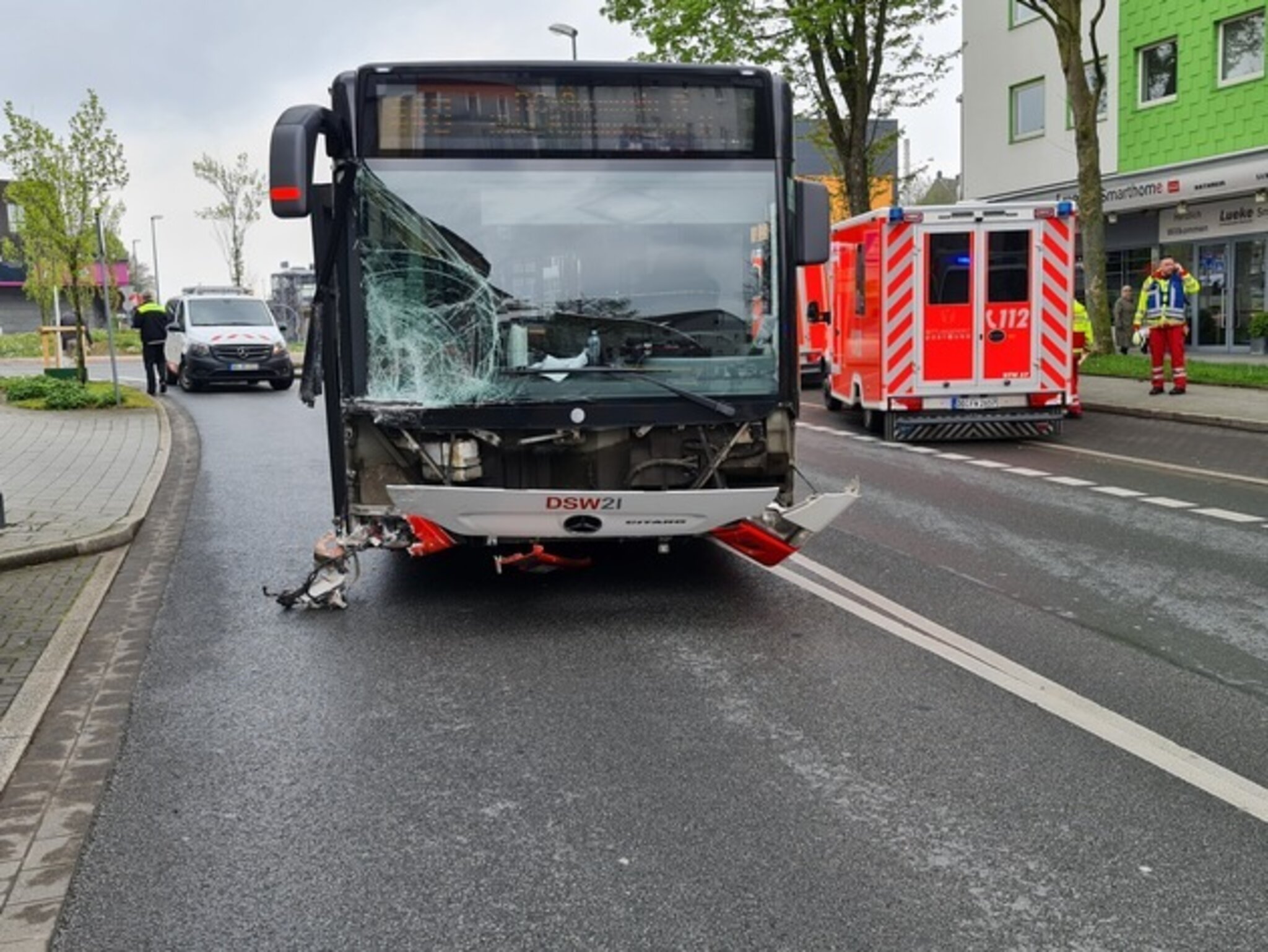 Verkehrsunfall mit einem Linienbus - Marl