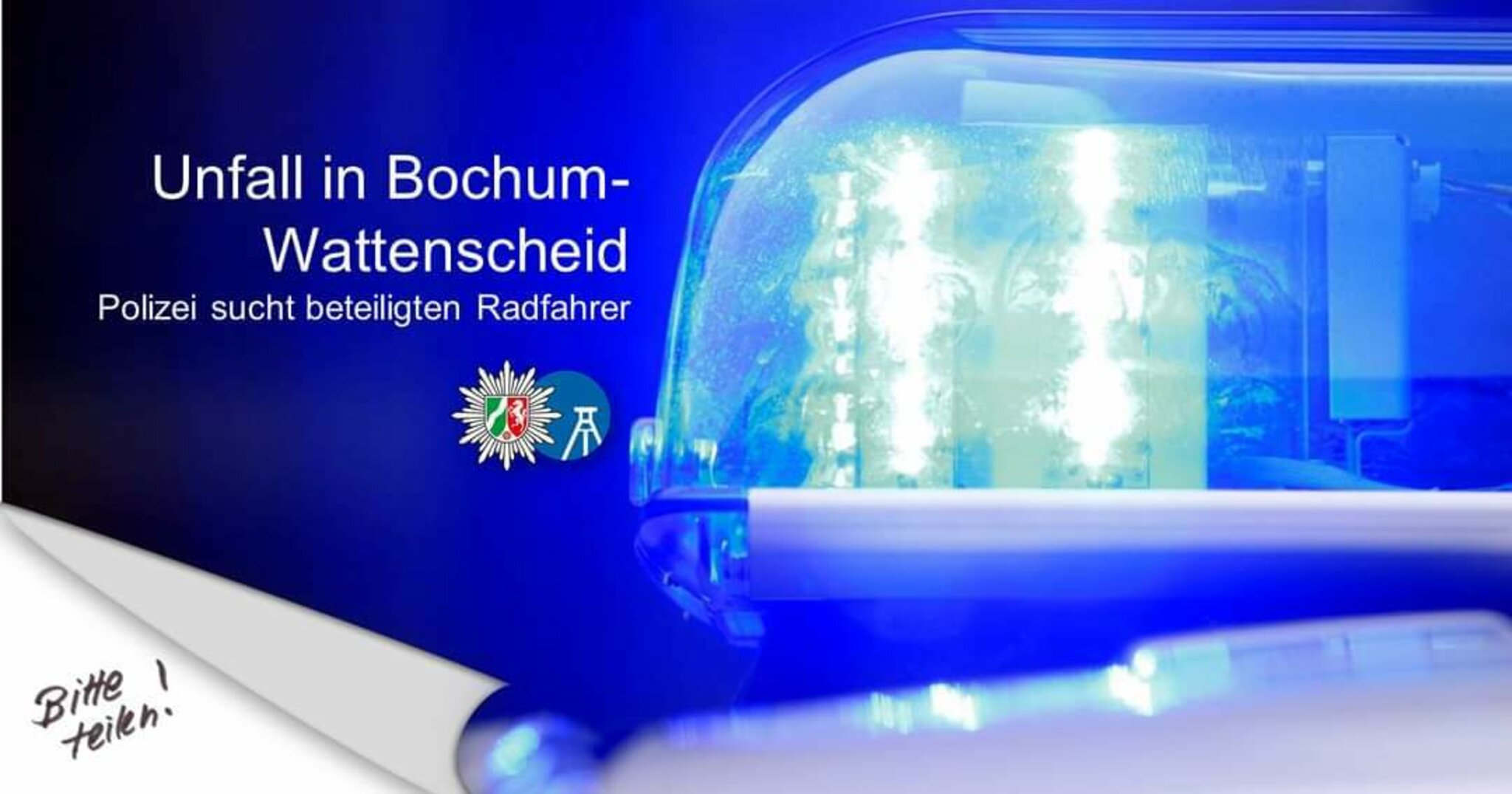 Blaulicht-Meldungen aus Bochum: Unfall in Bochum-Wattenscheid: Polizei sucht beteiligten ...